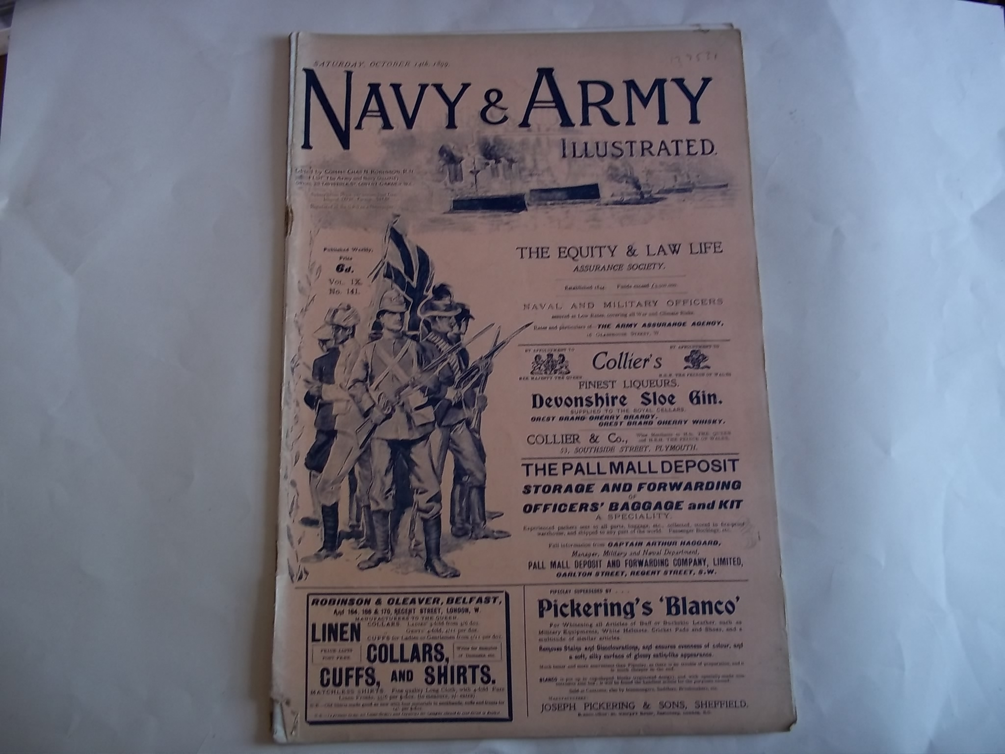 Navy & Army Illustrated. Vol. IX-No. 141 Saturday, October 14th, 1899 ...