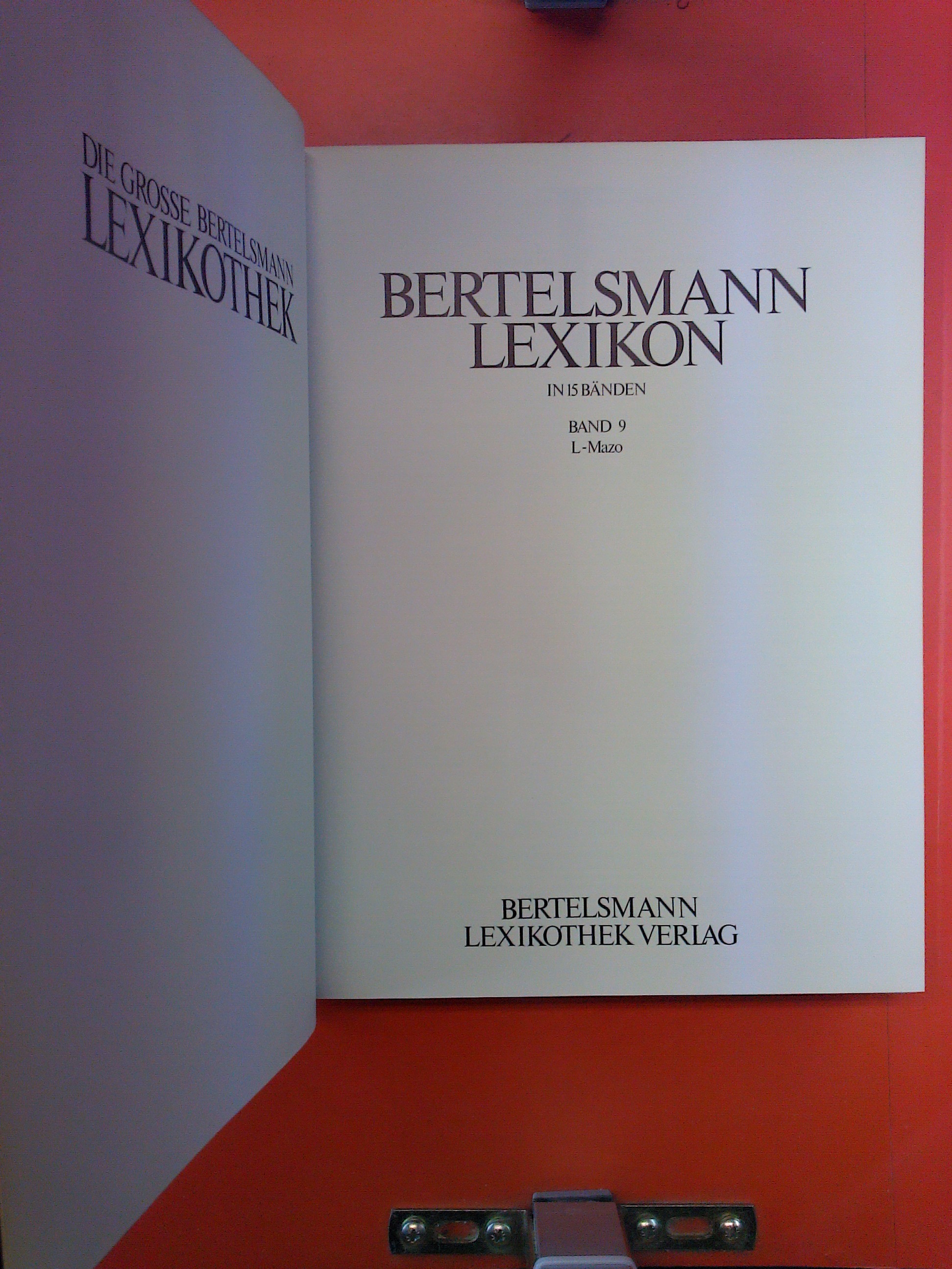 die grosse Bertelsmann Lexikothek, Bertelsmann Lexikon in 15 Bänden ...