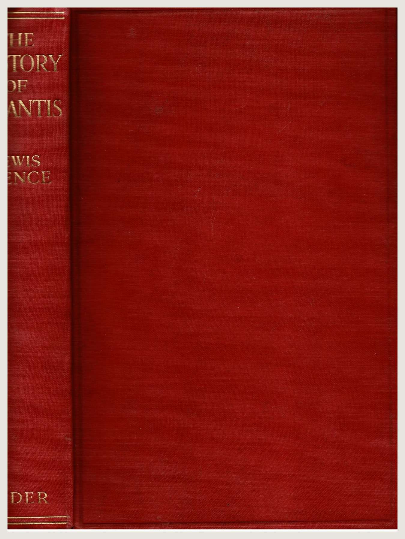 The History of Atlantis by Spence, Lewis (James Lewis Thomas Chalmers ...