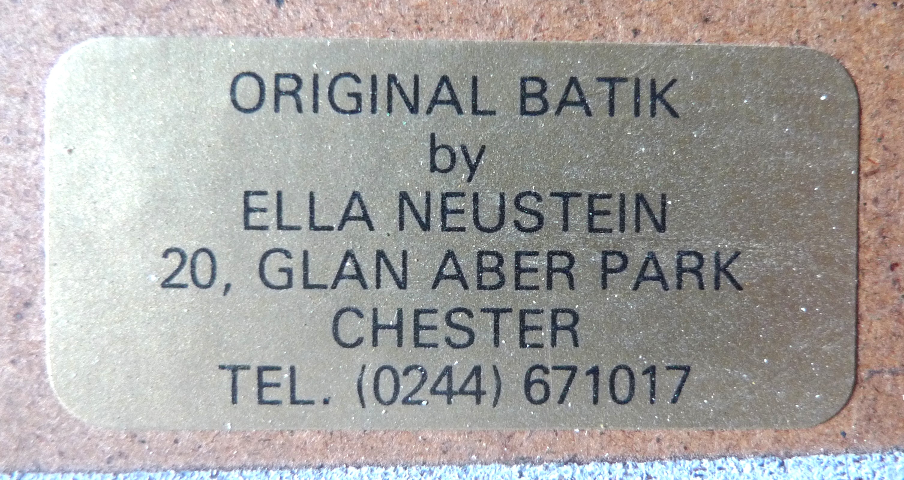 An original batik portrait of Celia Birtwell (after David Hockney) by ...