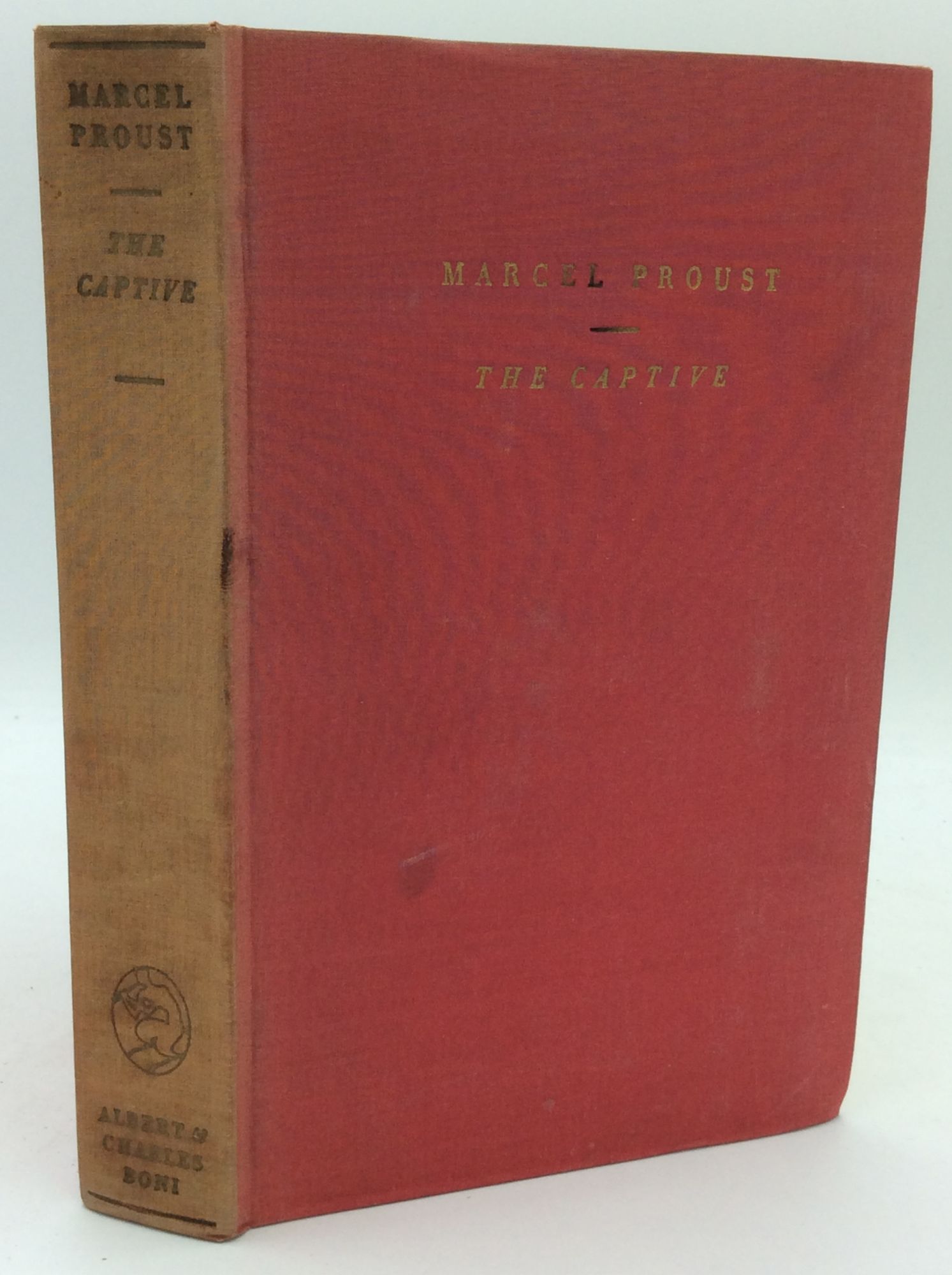 THE CAPTIVE by Marcel Proust: Very Good Hardcover (1933) Uniform ...