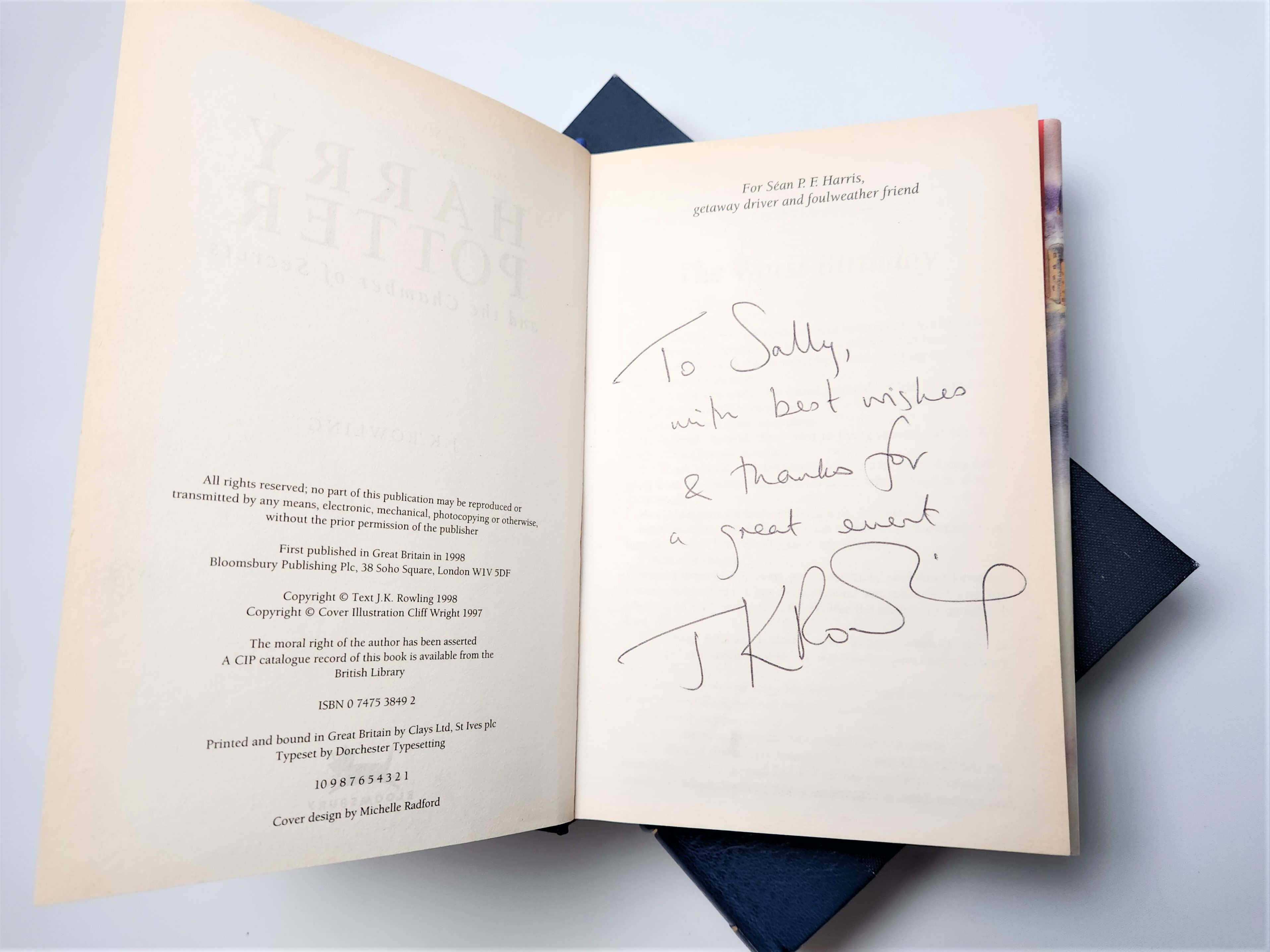 Signed and inscribed First Edition, First Printing of Harry Potter and ...
