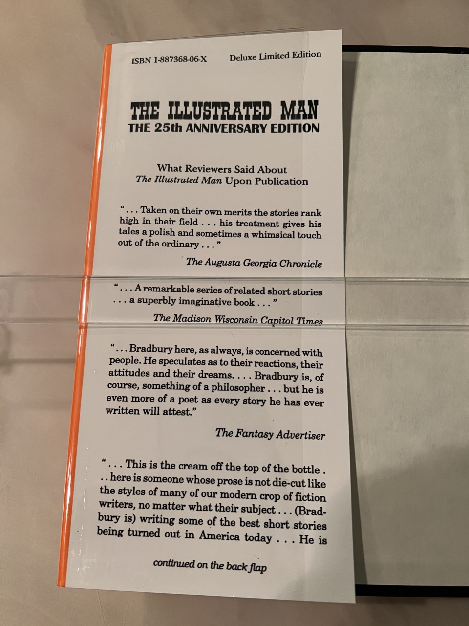 The Illustrated Man by Bradbury, Ray: Fine Hardcover (1995) 1st Edition ...