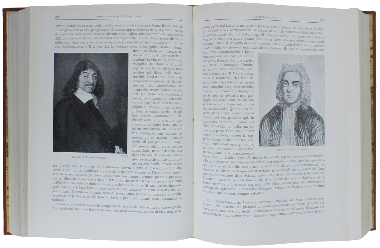 STORIA DELLA LETTERATURA ITALIANA. [in splendida, decorativa legatura d ...