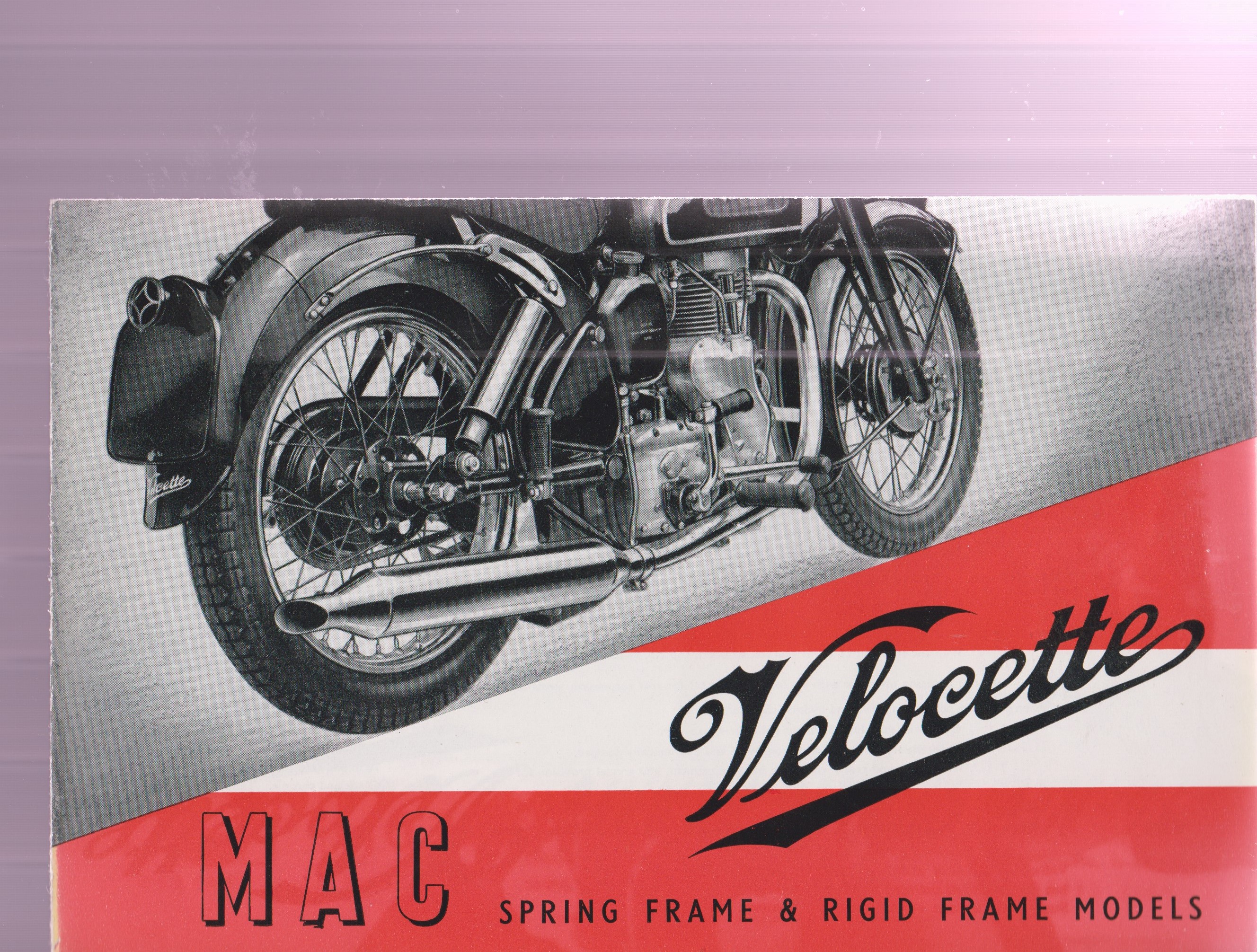 VELOCETTE MAC Spring Frame & Rigid Frame Models: Manuscript / Paper ...