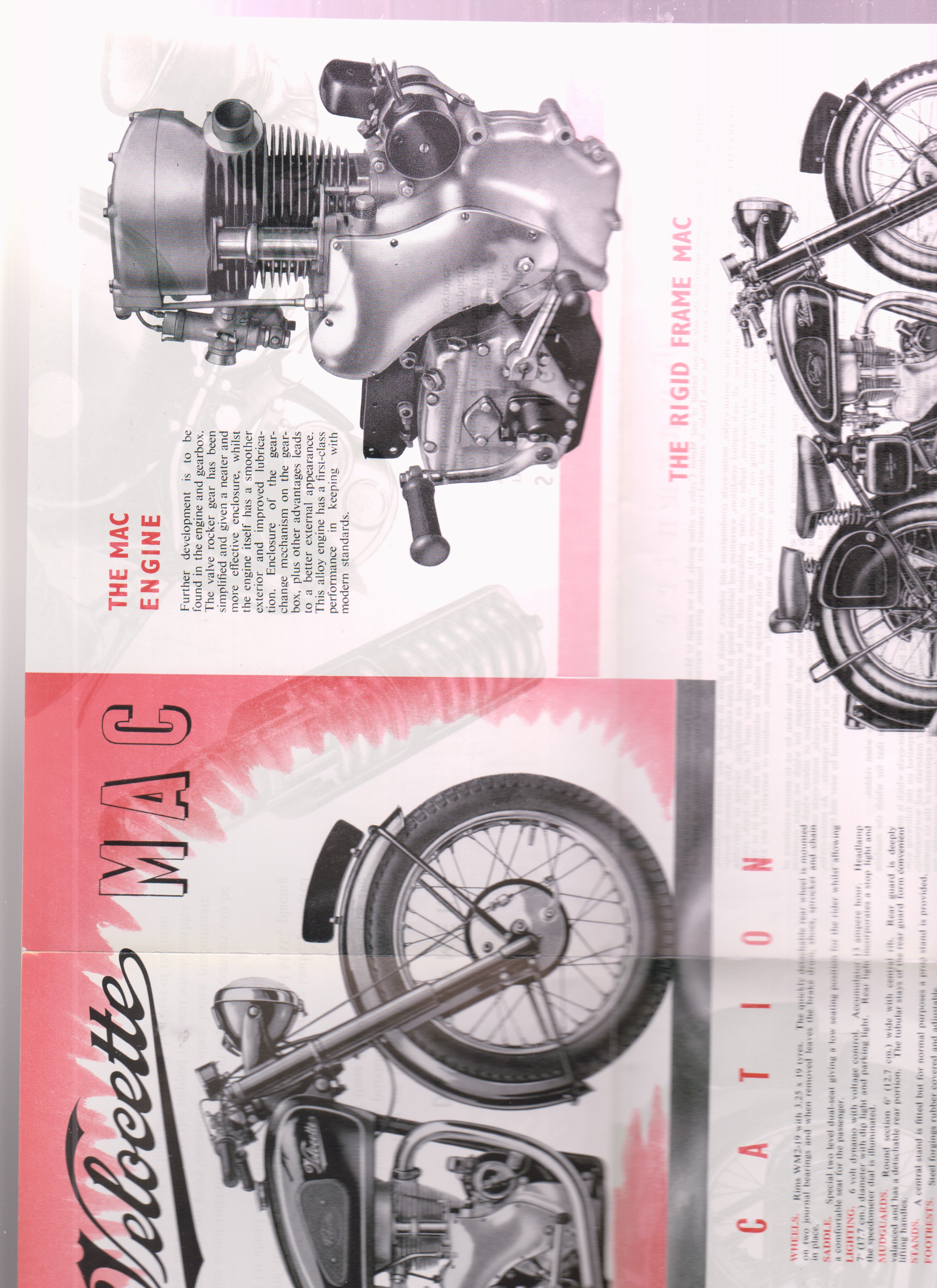 VELOCETTE MAC Spring Frame & Rigid Frame Models: Manuscript / Paper ...