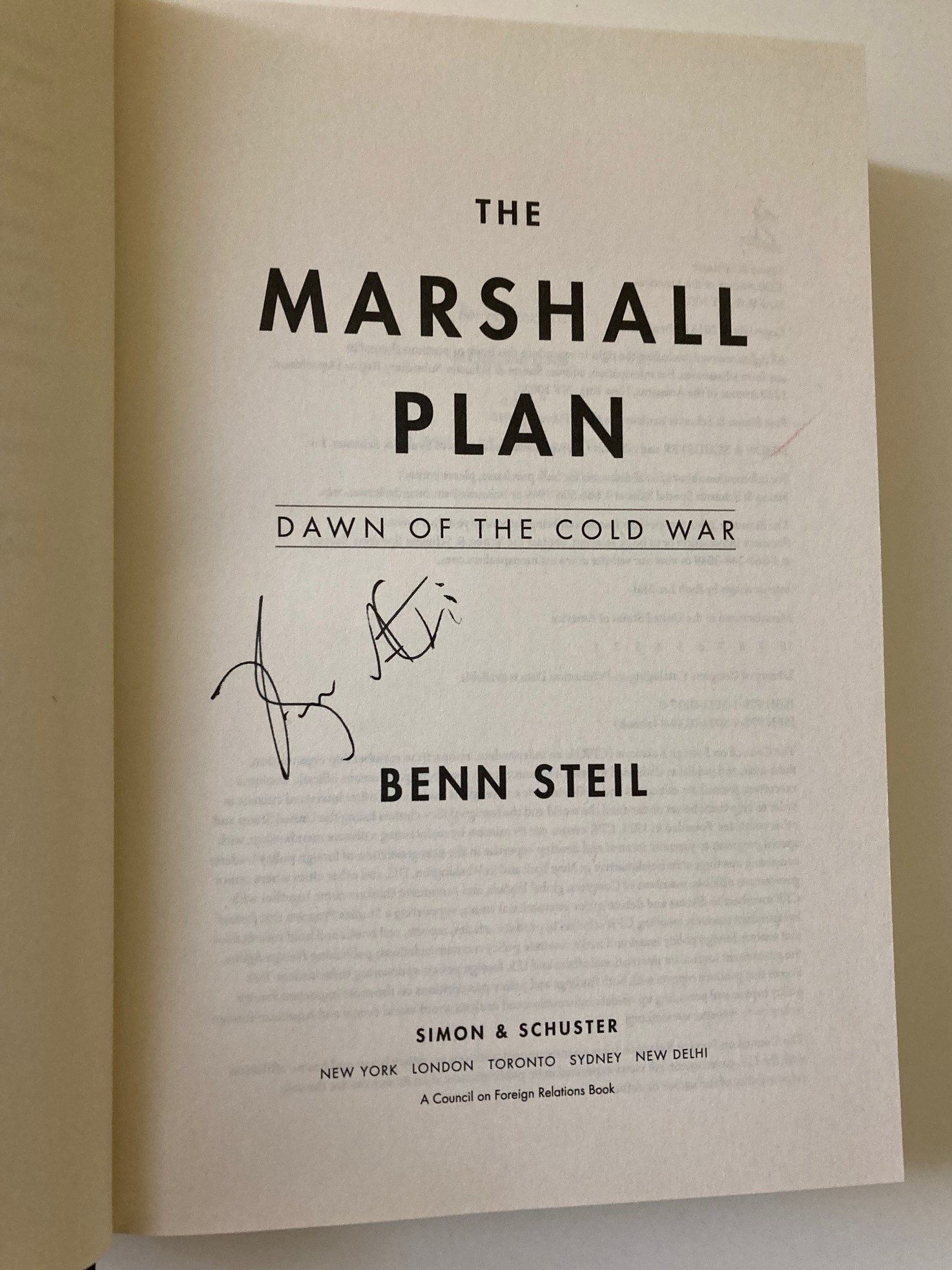 The Marshall Plan: Dawn of the Cold War (Signed First Edition, First ...