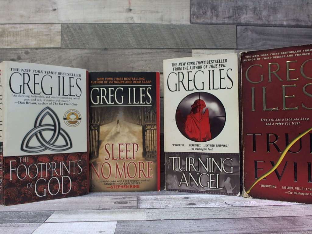 4-book Set By Greg Iles; the Footprints of God, True Evil, Turning ...