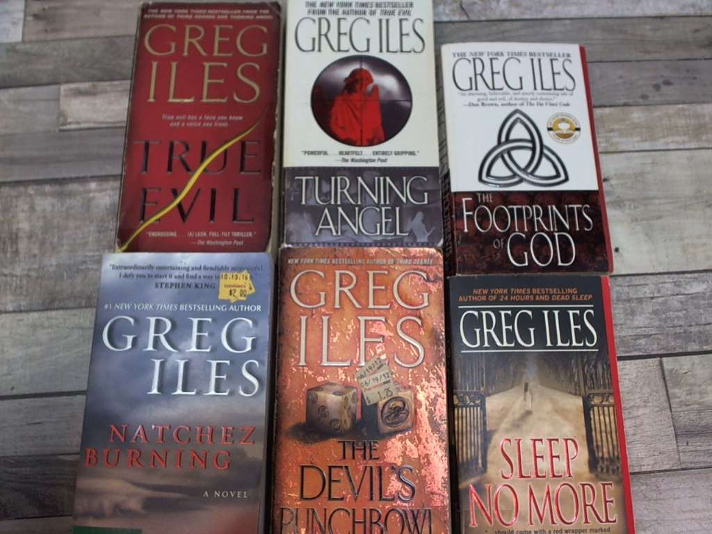 4-book Set By Greg Iles; the Footprints of God, True Evil, Turning ...