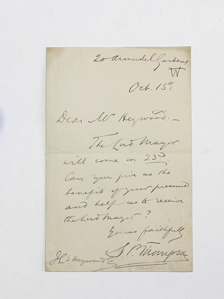 An Original Hand Written Letter and Signed by Professor of Physics ...