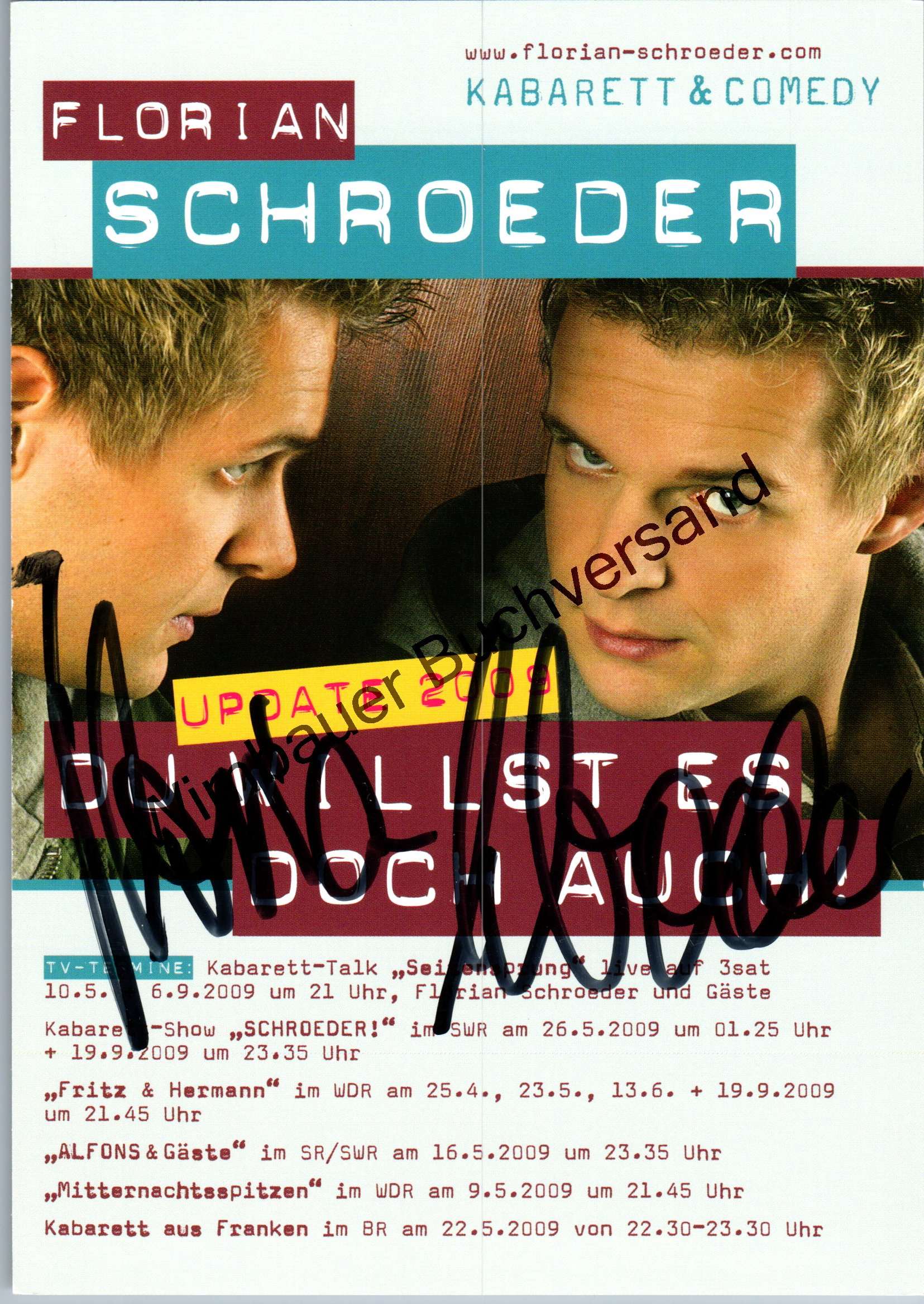 Original Autogramm Florian Schroeder (*1979) Kabarettist /// Autogramm Autograph signiert signed ...