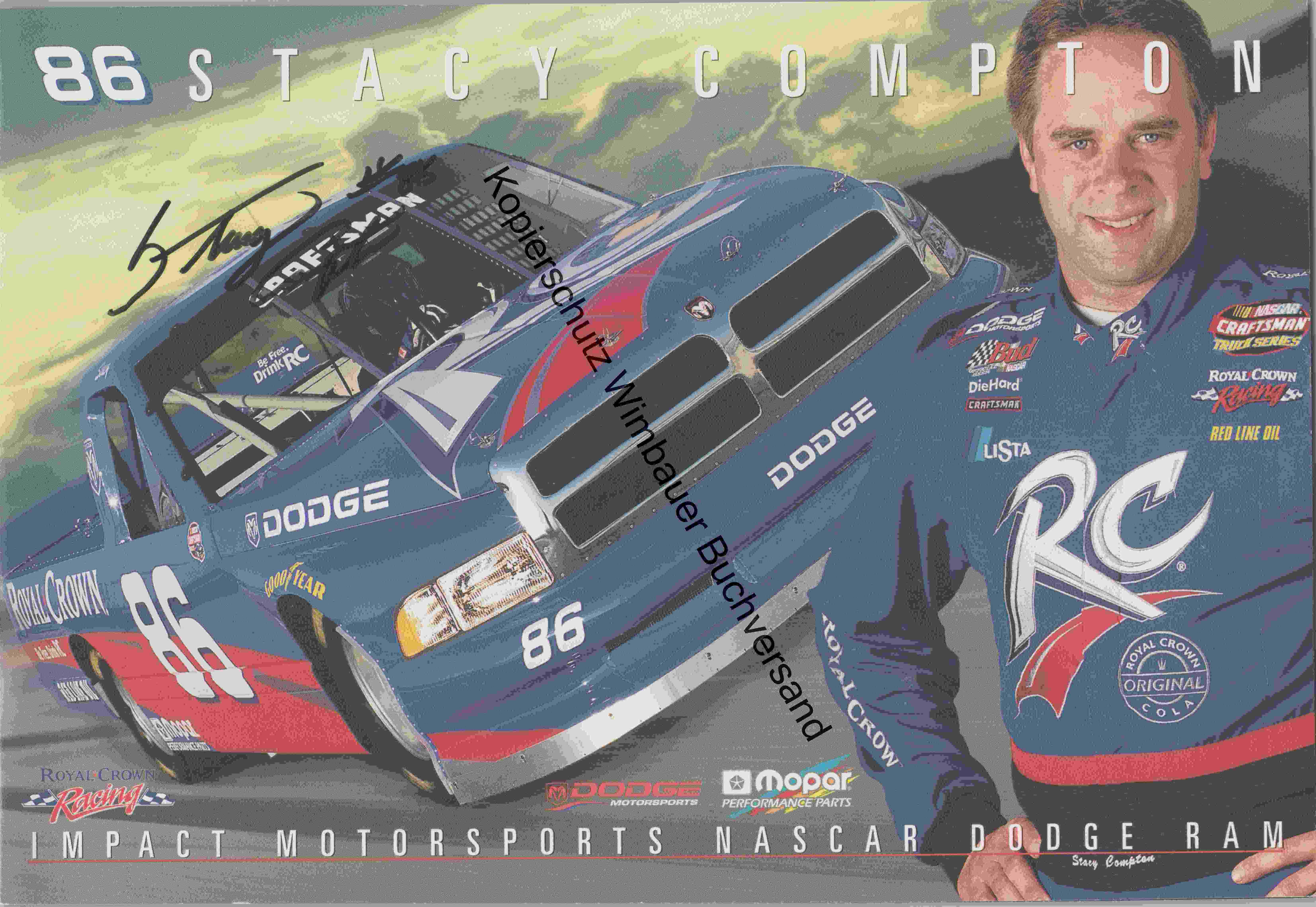 Original Autogramm Lyndon Amick NASCAR racing Driver /// Autograph ...