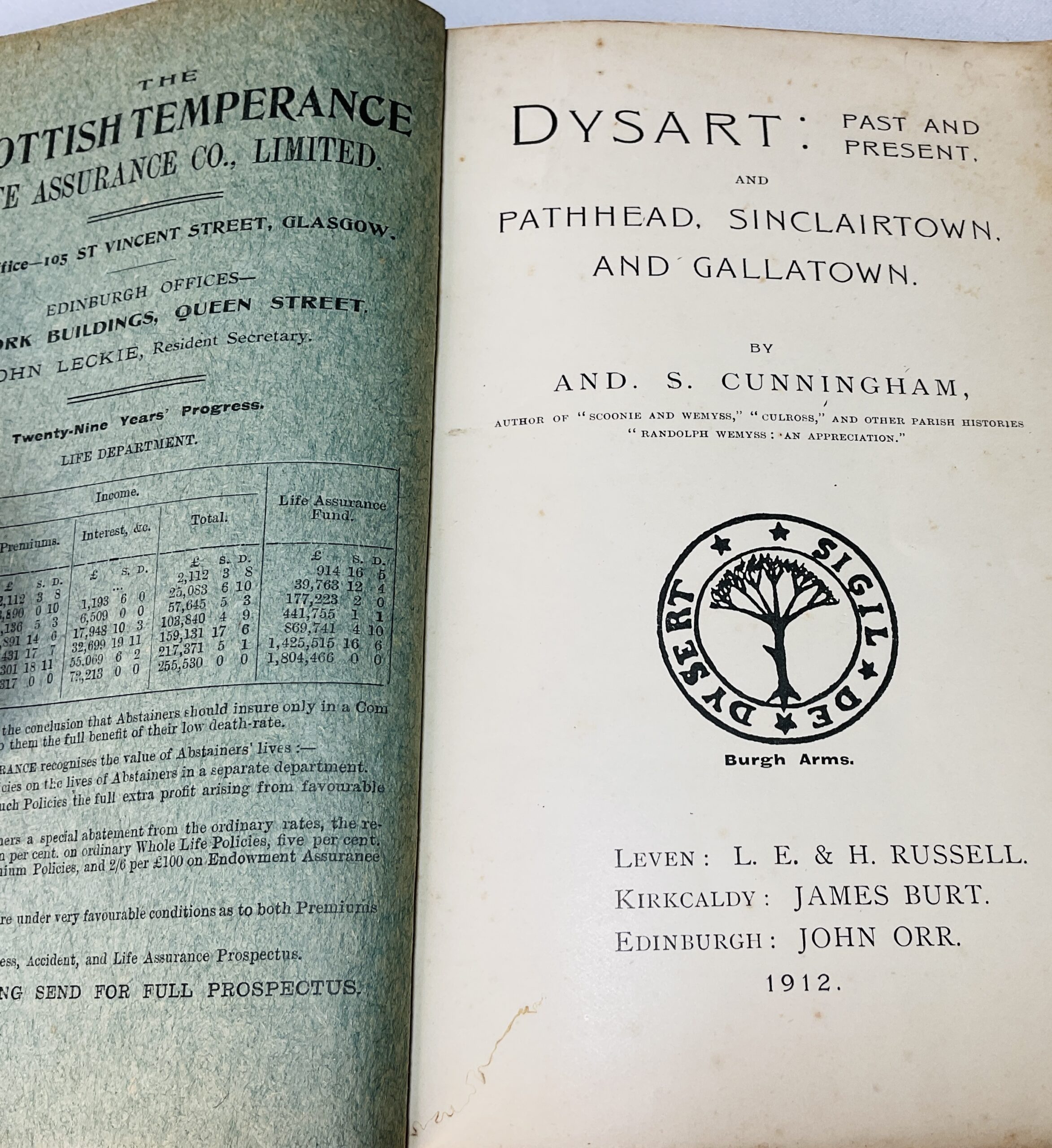 Dysart: Past and Present, Pathhead, Sinclairtown, Gallatown by ...