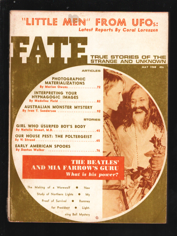 Fate 5/1968-Werewolf -Little Men from UFO's-The Beatles Guru-Australian ...