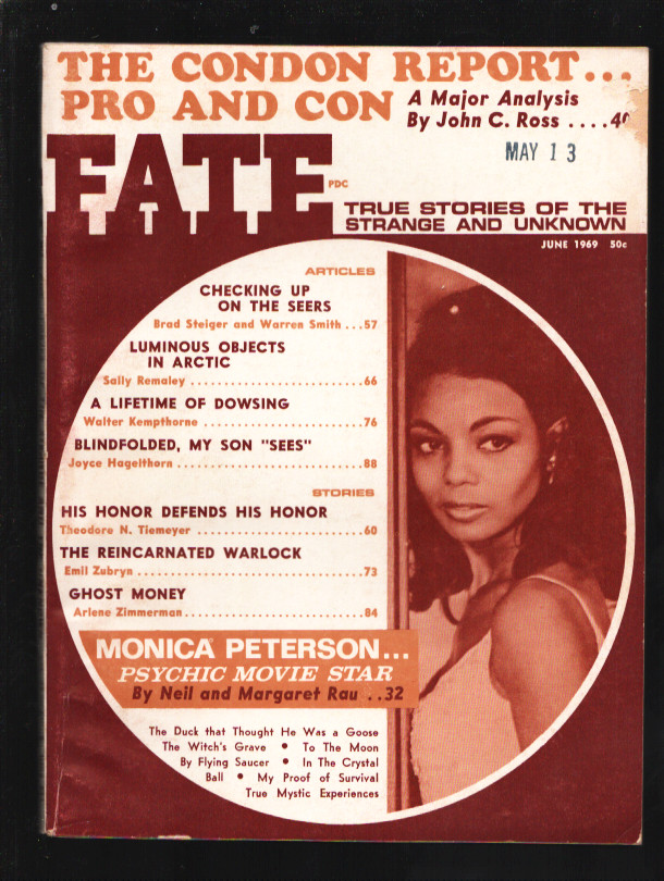 Fate 6/1970-Clark-Monica Petersen-Psychic Movie Star-Reincarnated ...