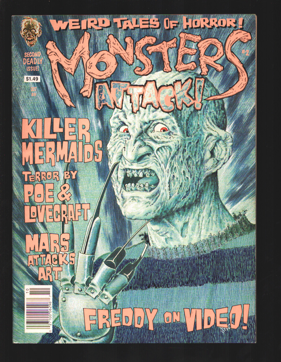 Monsters Attack! #2 1989-Weird Tales of Horror-Freddy Kruger cover by ...