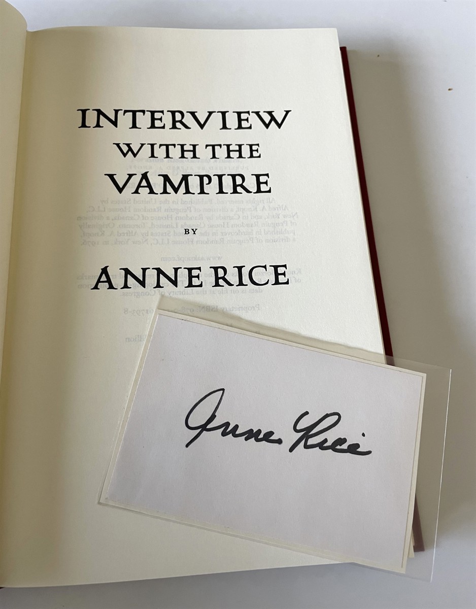 Interview with the Vampire by Rice, Anne: Fine Hardcover (2022) Books-A ...