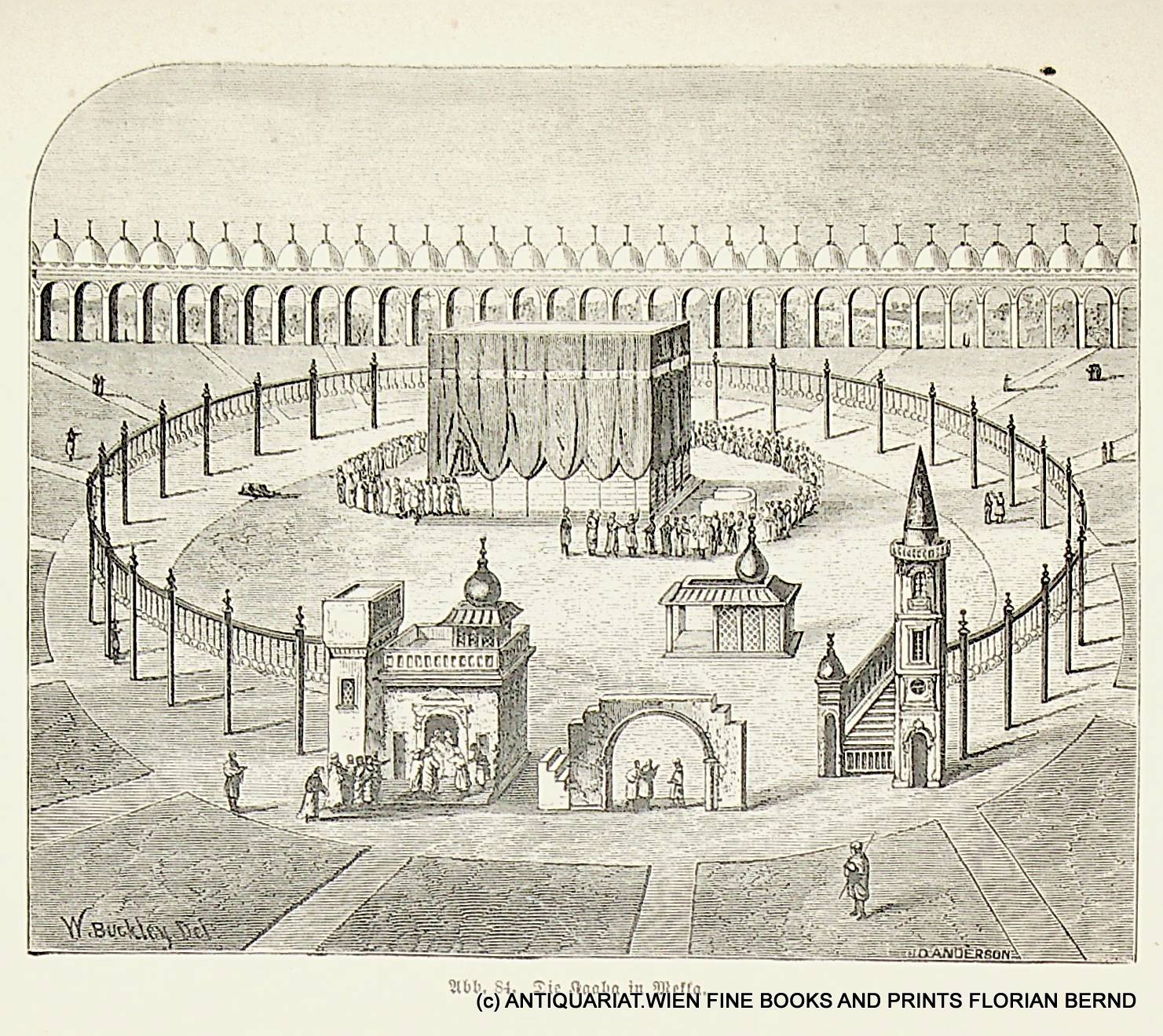 MECCA, Kaaba view ca. 1880: (1880) Art / Print / Poster | ANTIQUARIAT ...