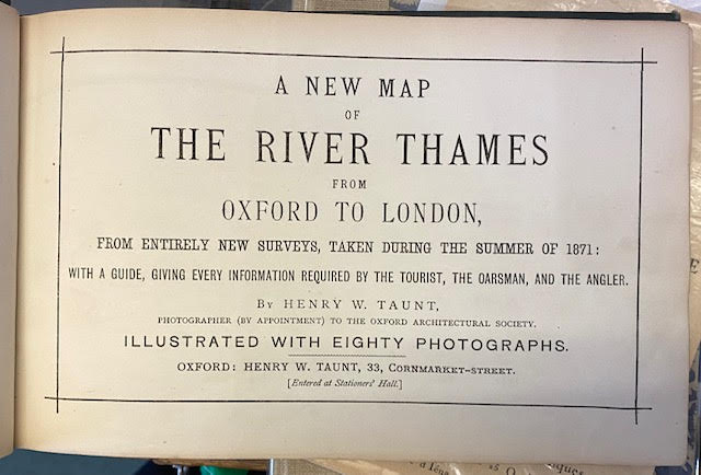 A New Map of the River Thames from Oxford to London, from entirely new ...