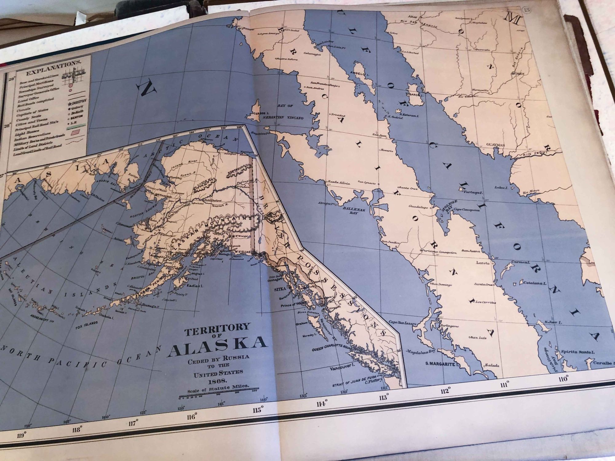 Centennial Map of The United States of America. 1878 ( or atlas ...