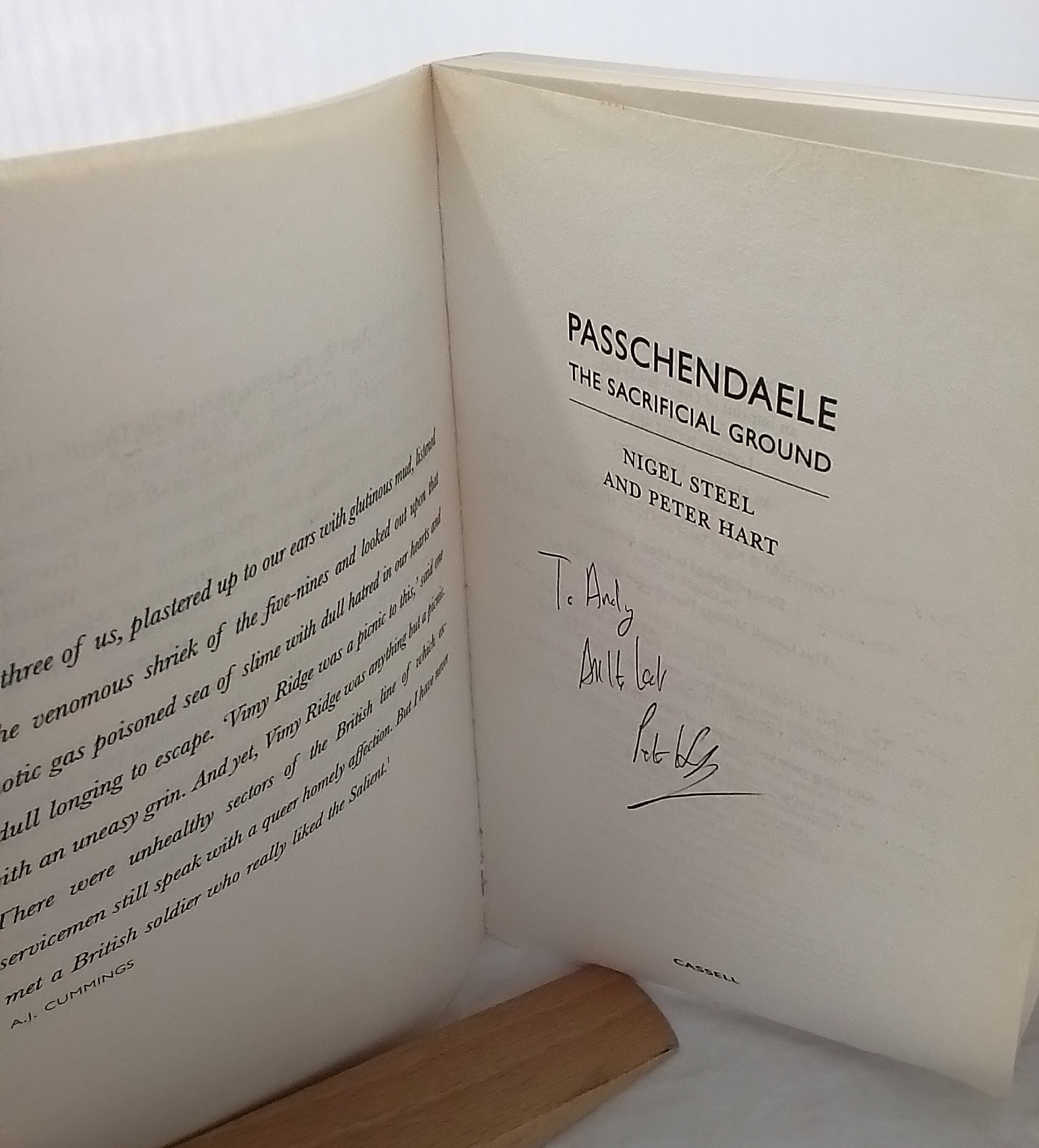 Passchendaele. The Sacrificial Ground. SIGNED. by STEEL, Nigel and HART ...