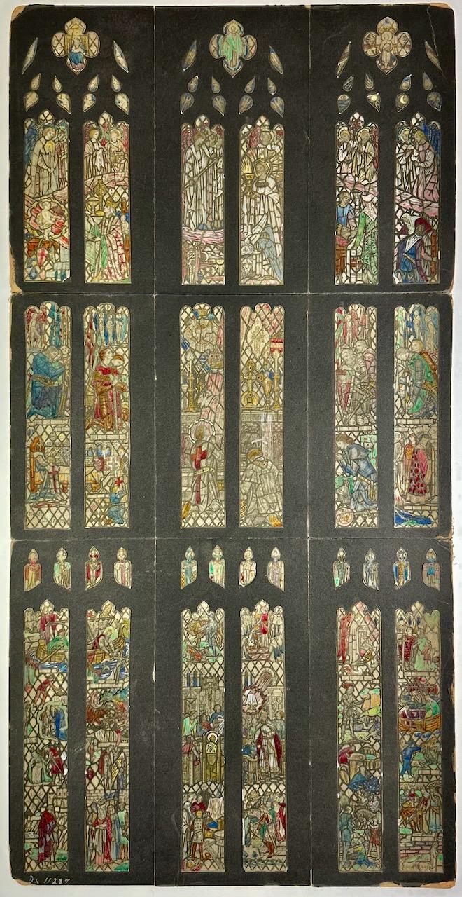 [Camm Studios: Pre-Raphaelite Stained Glass Watercolor Design- Thomas ...