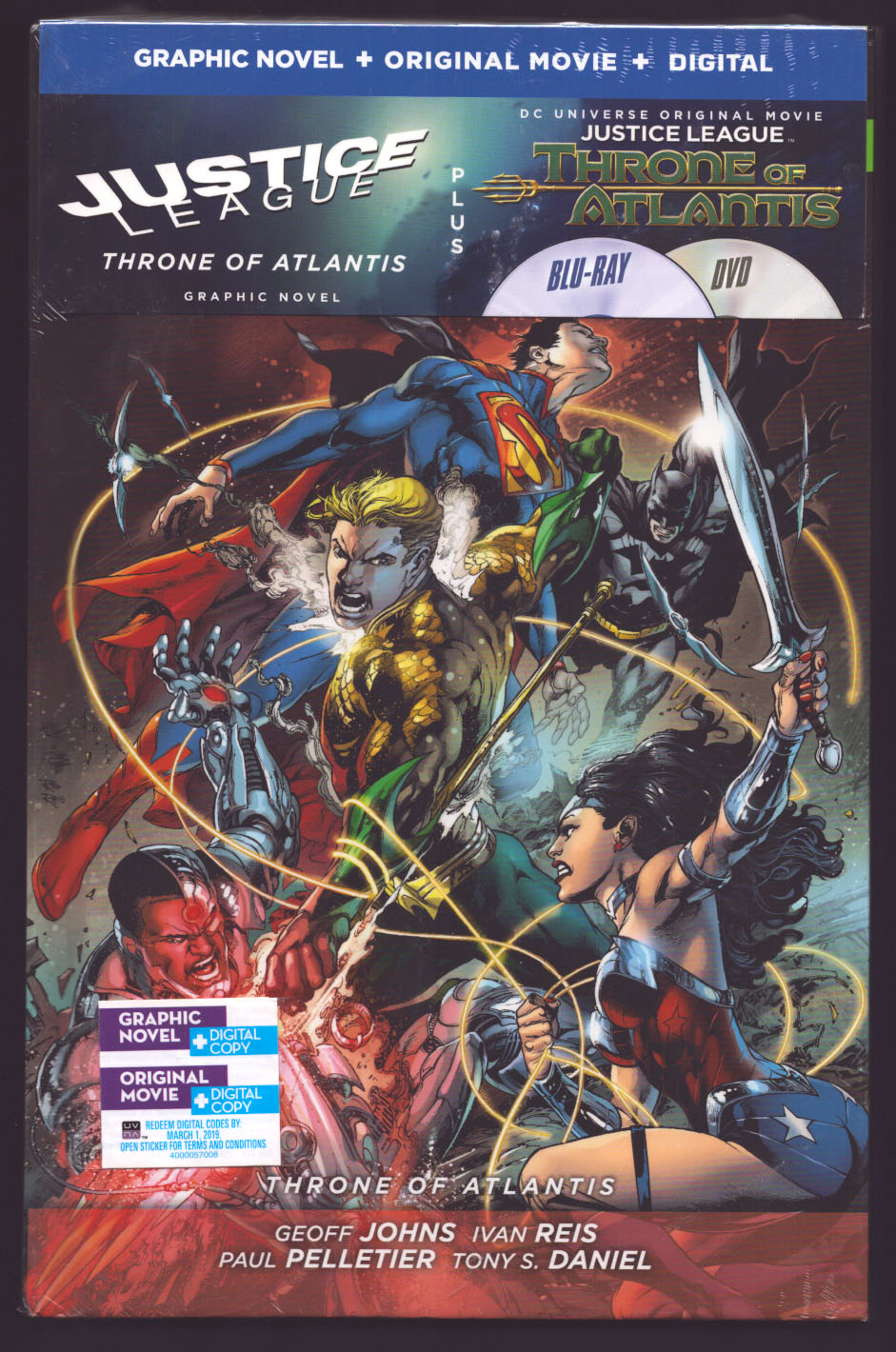 Justice League: Throne of Atlantis + Blu-Ray + DVD + Digital by Johns ...