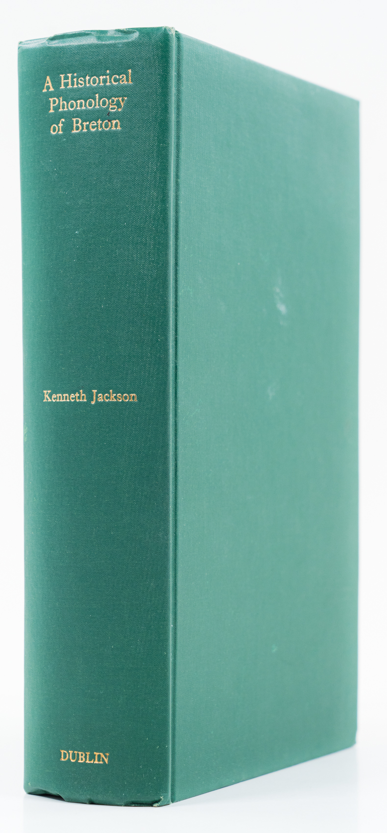 A Historical Phonology of Breton. - von Jackson, Kenneth Hurlstone ...
