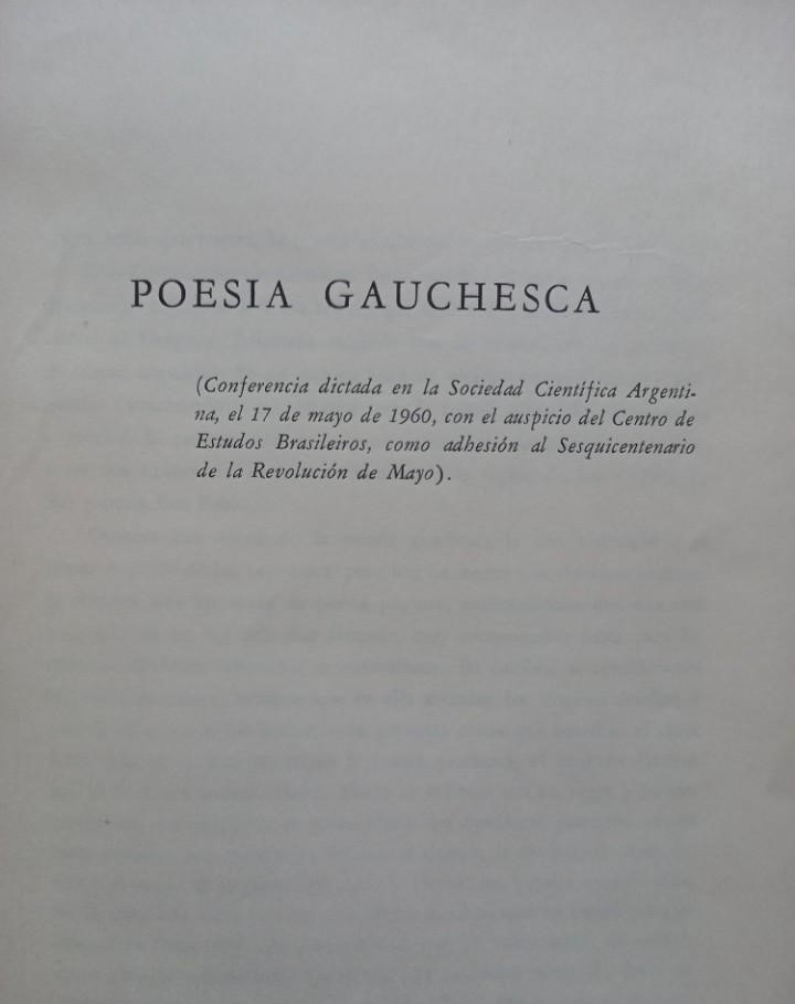La poesía gauchesca / Conferencia by Jorge Luis Borges: Muy bien ...