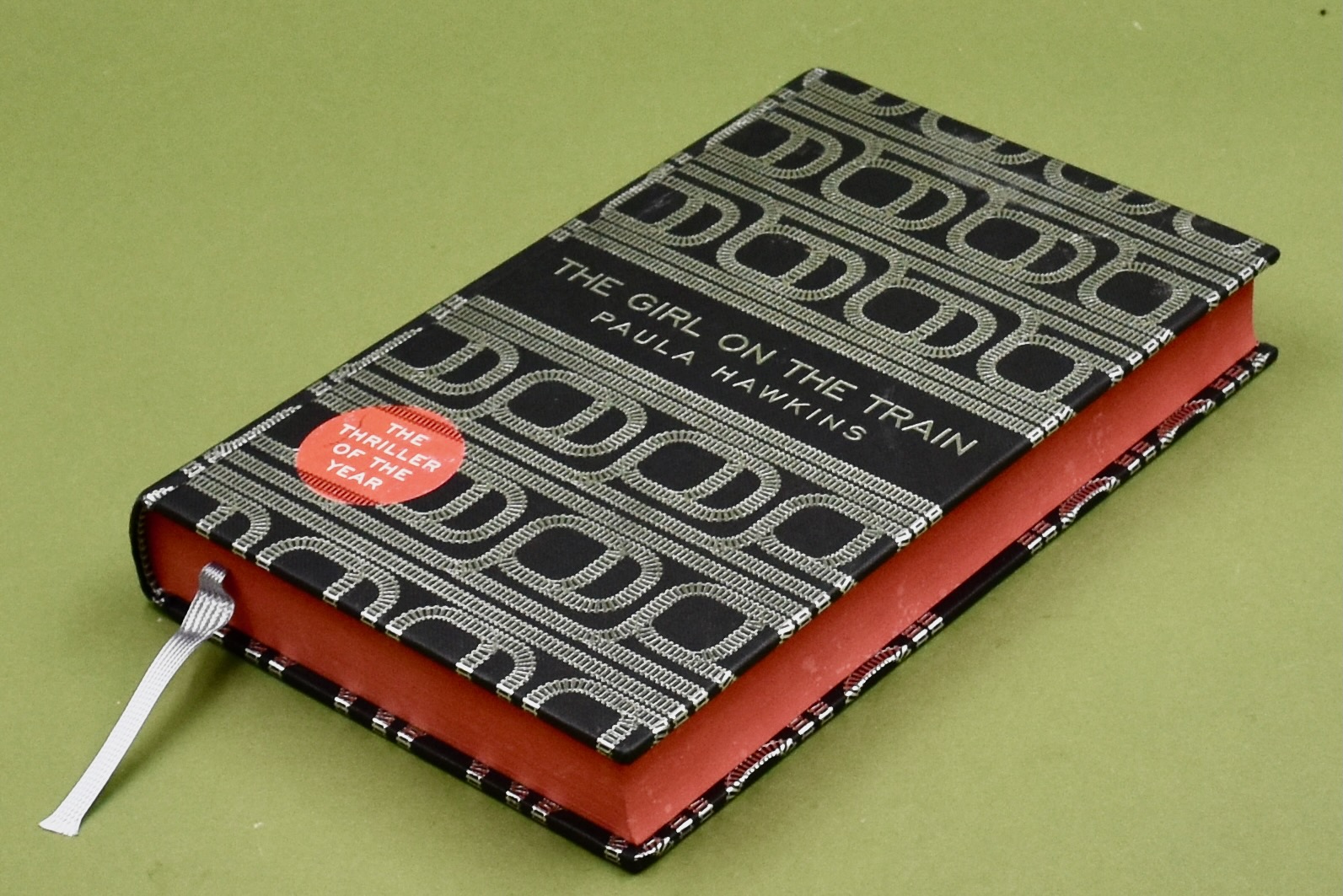 The Girl on The Train. Deluxe Binding with Red Sprayed Edges. First ...