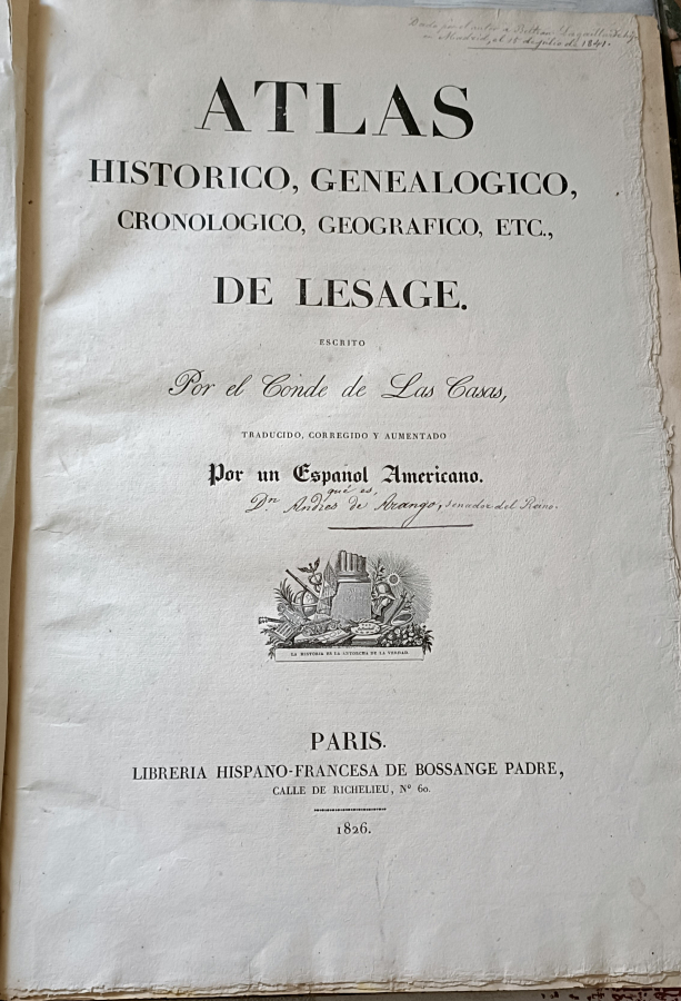 Atlas histórico, genealógico, cronológico, geográfico? de Lesage ...