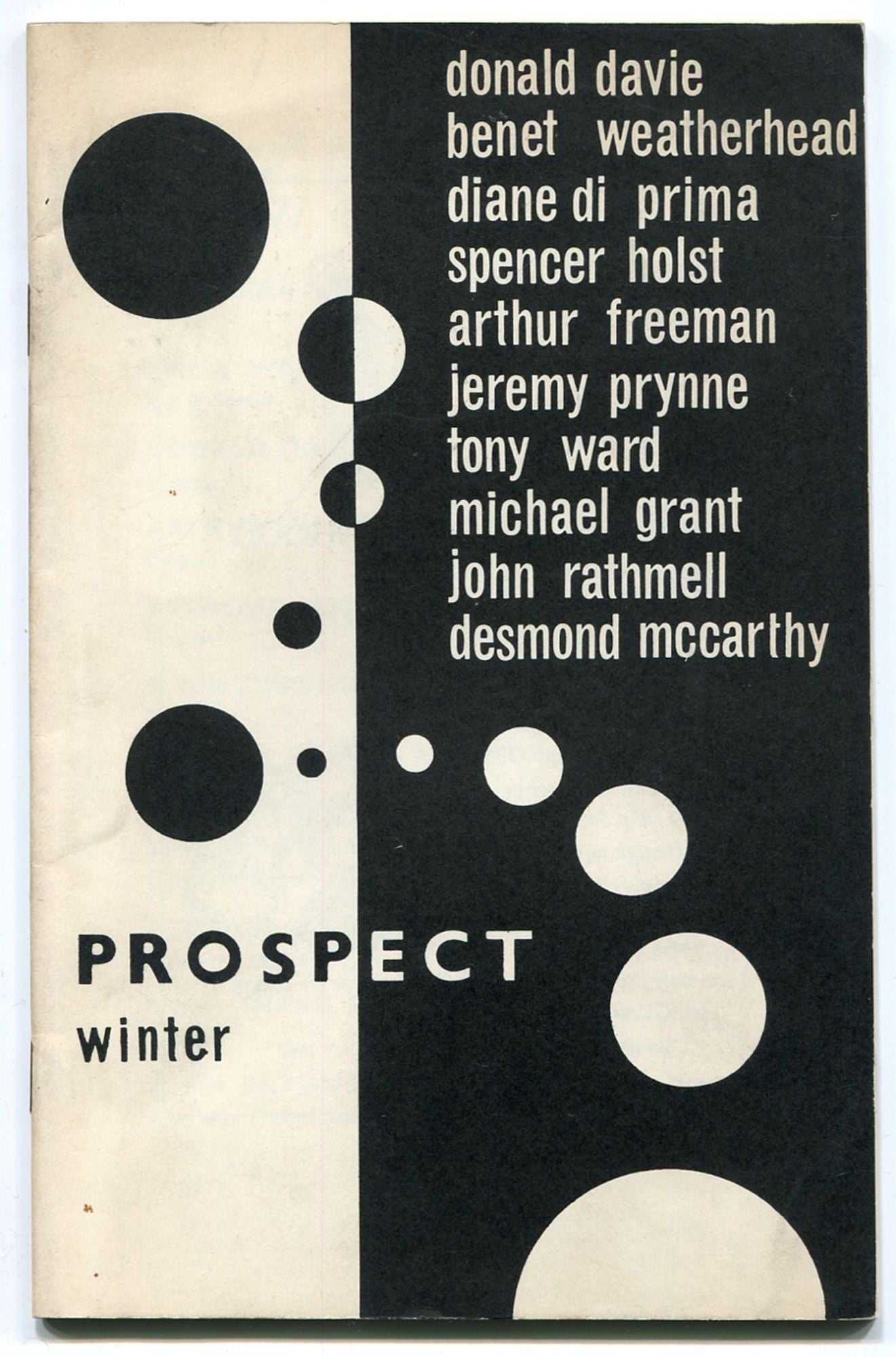 Prospect Winter 1960 by (WEATHERHEAD, Benet, Donald Davie, Arthur ...
