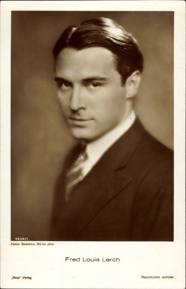 Ansichtskarte / Postkarte Schauspieler Fred Louis Lerch, Portrait, Ross ...