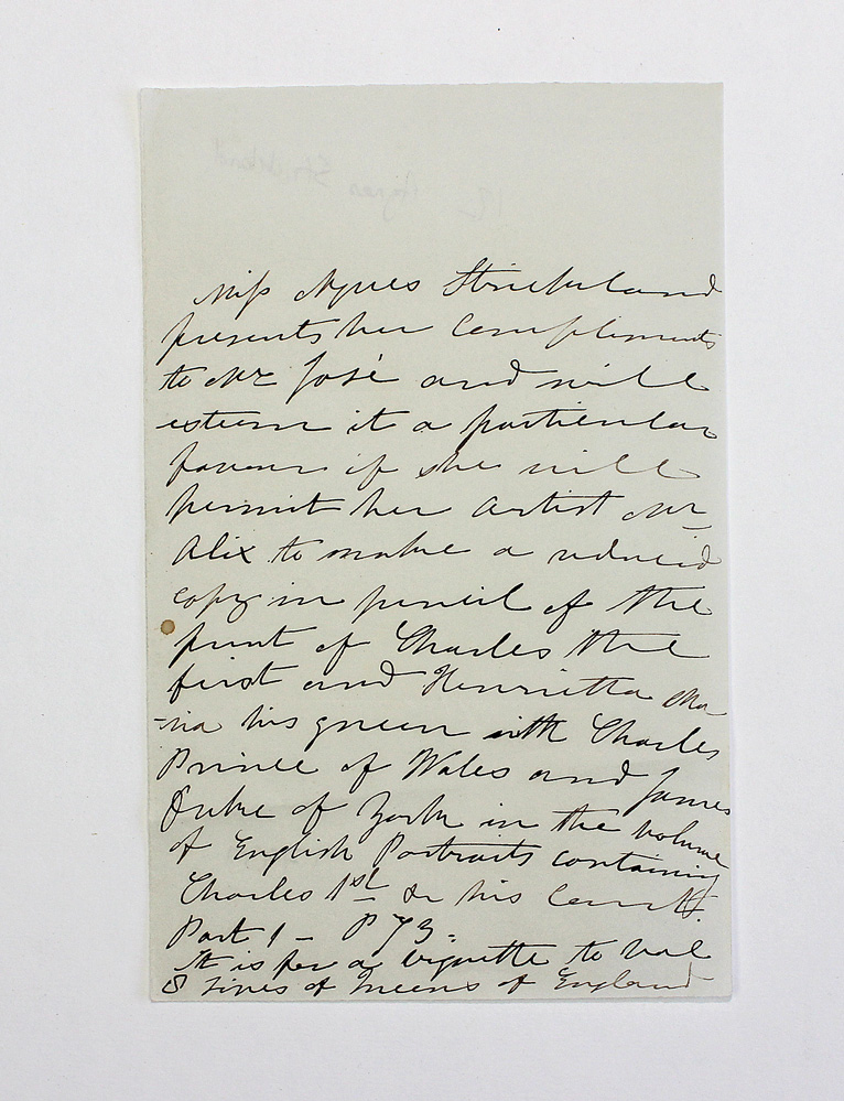An Original Handwritten Third Person Letter Signed by Writer Agnes ...