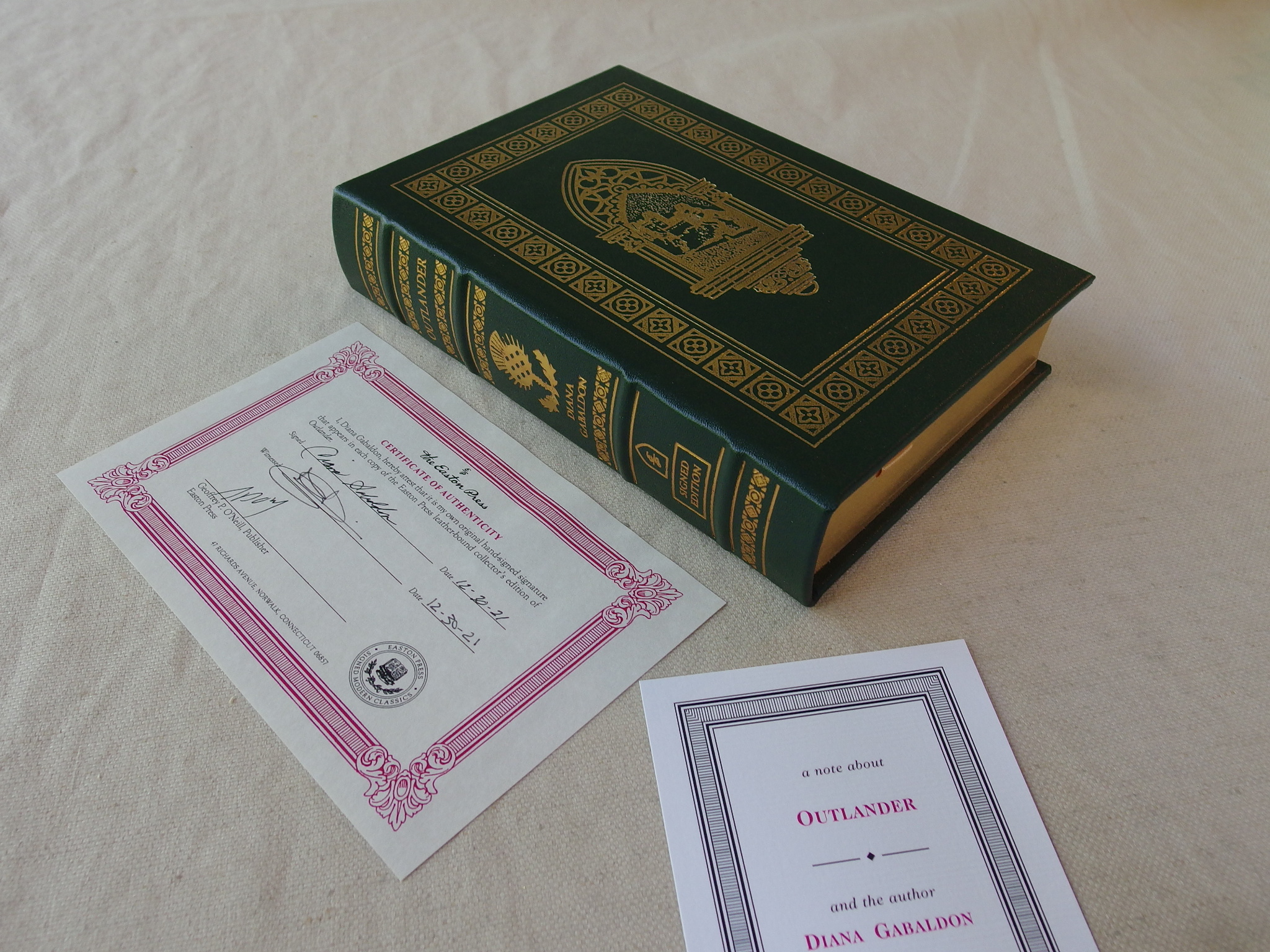 Outlander (signed limited leather edition) by Diana Gabaldon: Fine ...