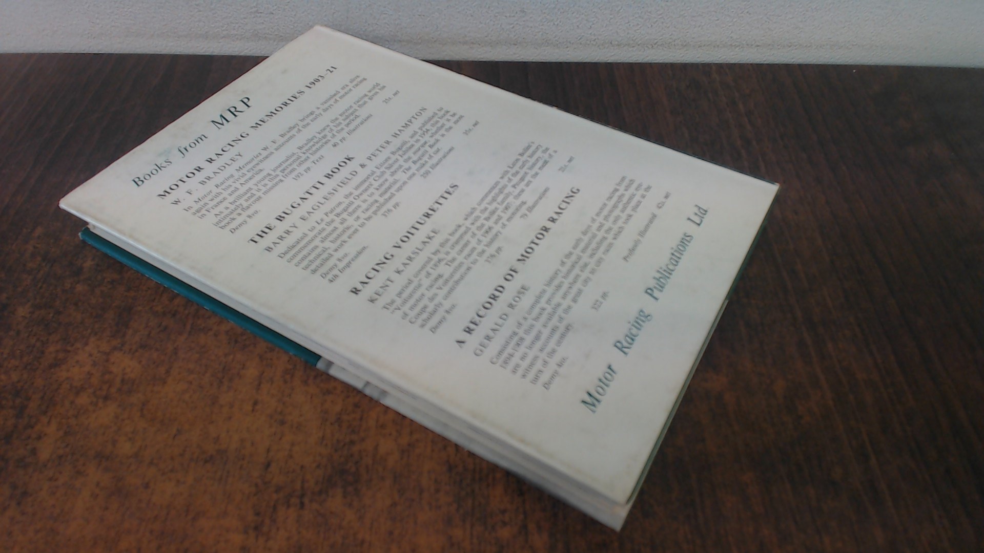 Racing an Historic Car by Peter Hull: Good (1960) | BoundlessBookstore