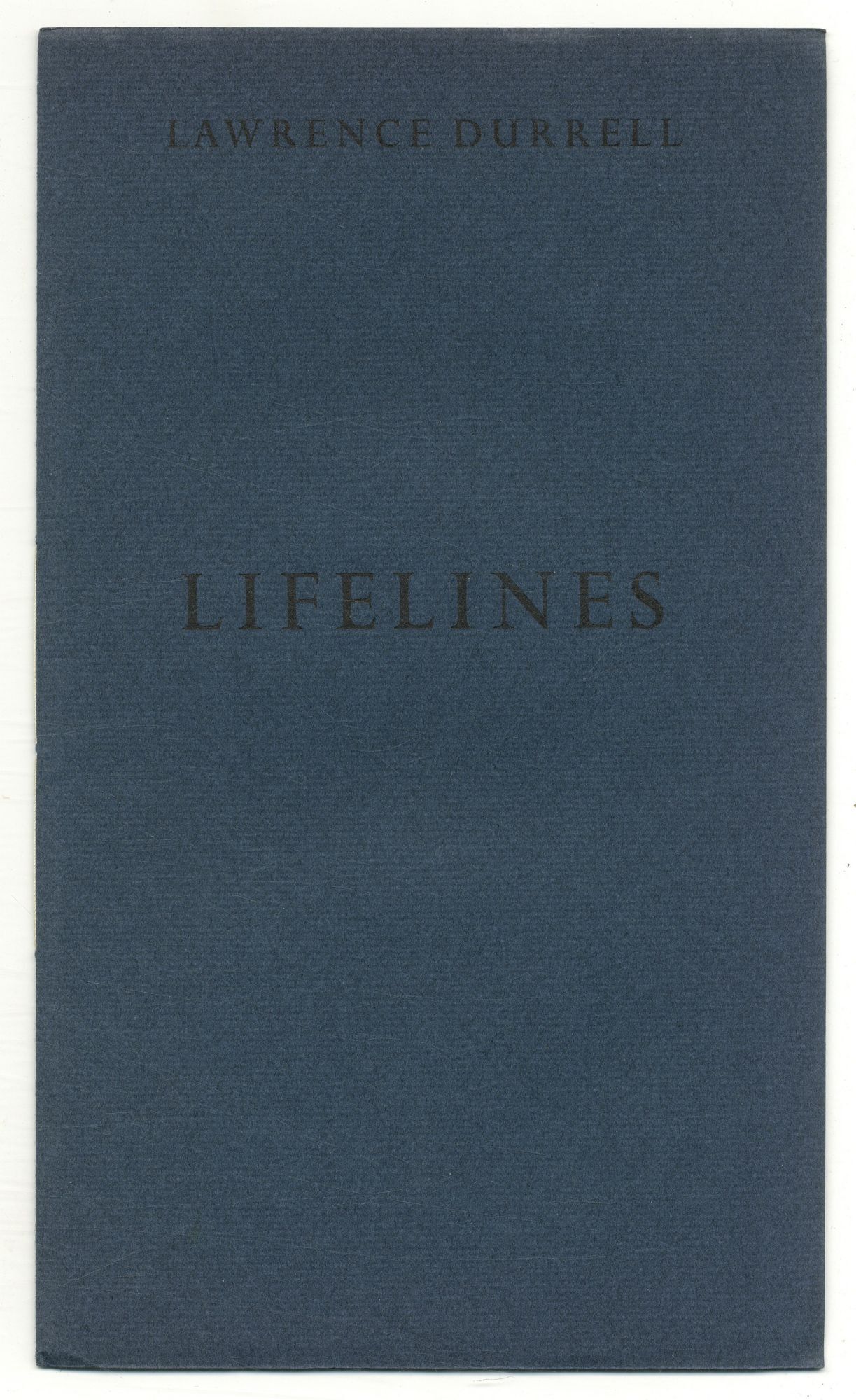 Lifelines: Four Poems by DURRELL, Lawrence: Fine Softcover (1974 ...