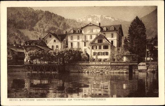 Ansichtskarte Postkarte Beckenried Kt Nidwalden Schweiz Hotel