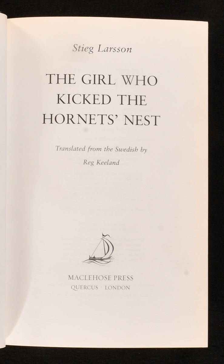 The Girl Who Kicked The Hornets Nest By Stieg Larsson Reg Keeland
