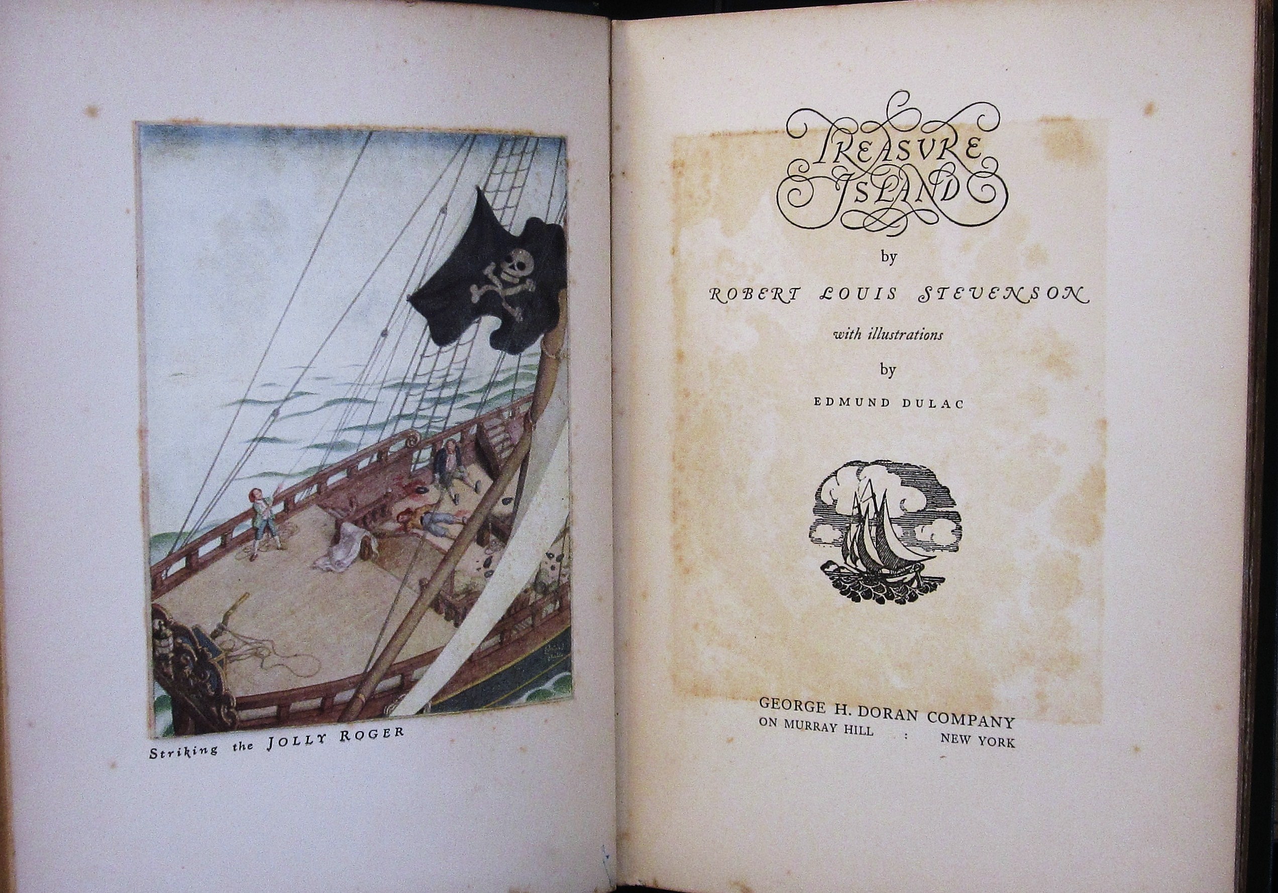 Treasure Island with Illustrations by Edmund Dulac by Stevenson, Robert ...