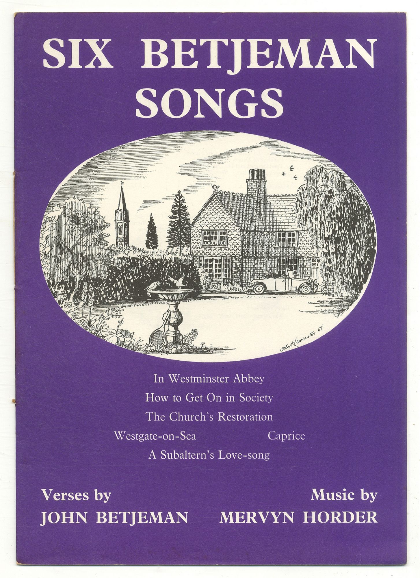 Six Betjeman Songs by BETJEMAN, John: Fine Softcover (1967) | Between ...