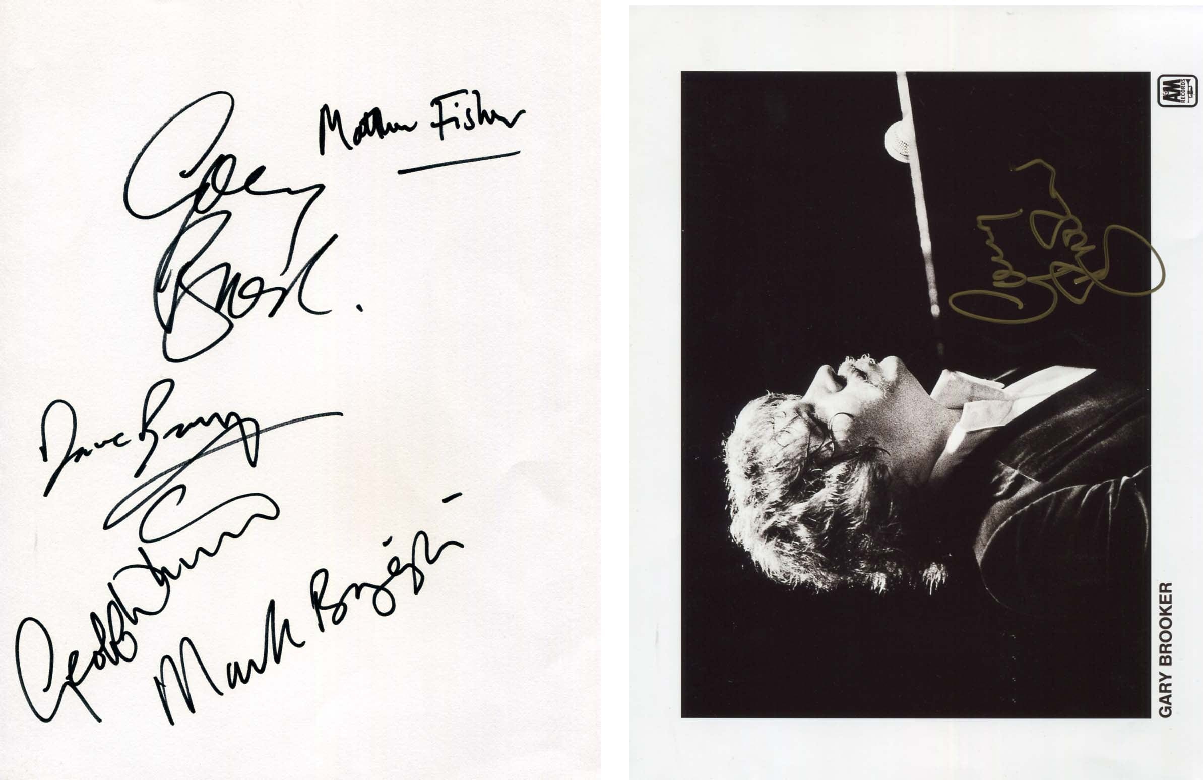 Procol Harum Autograph | signed cards / album pages by Procol Harum ...