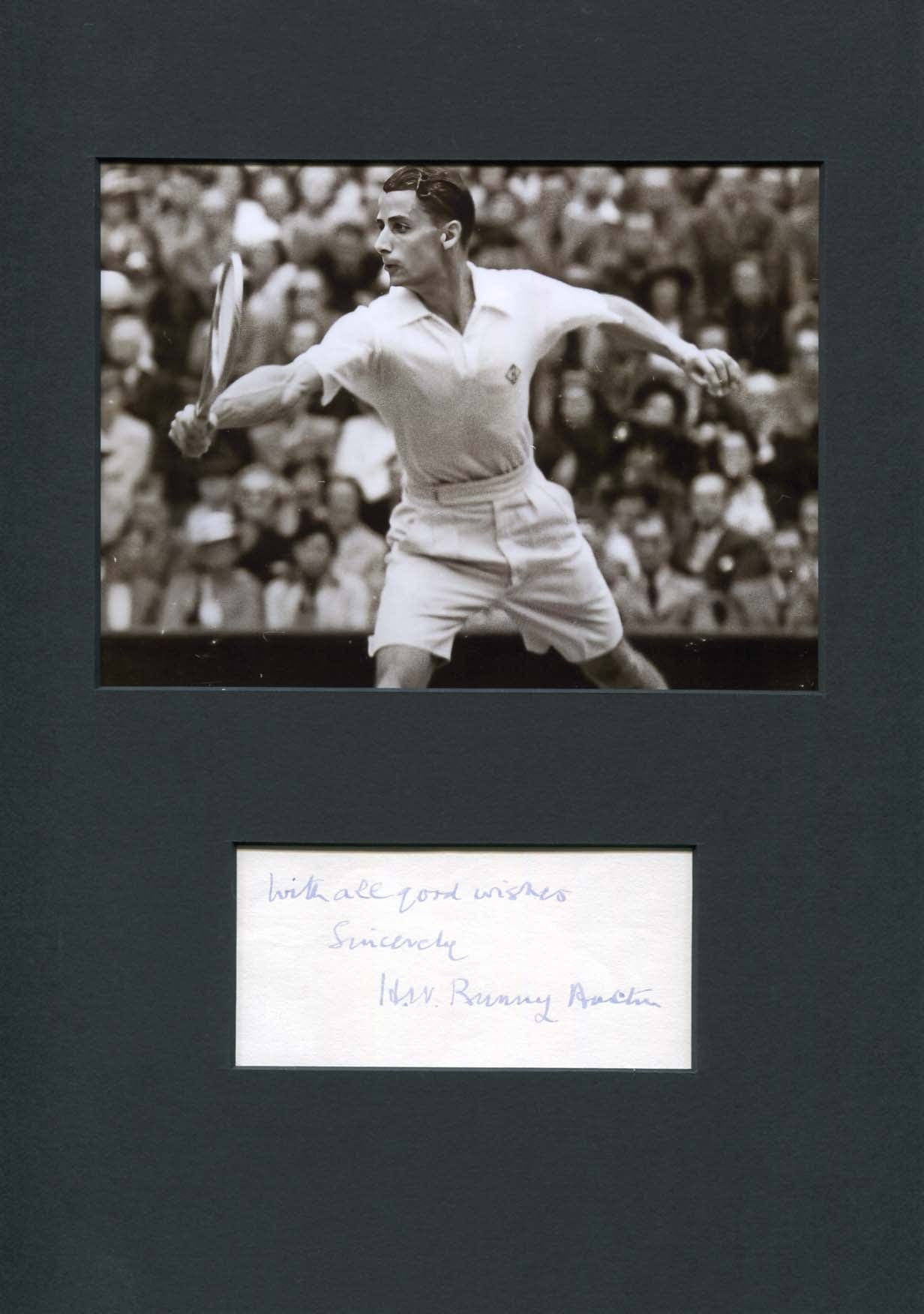 Henry Wilfred "Bunny" Austin Autograph | signed cards / album pages by ...