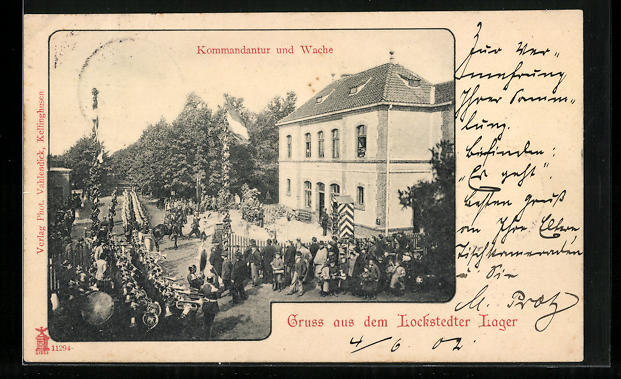 Ansichtskarte Lockstedt, Lockstedter Lager, Kommandantur und Wache ...