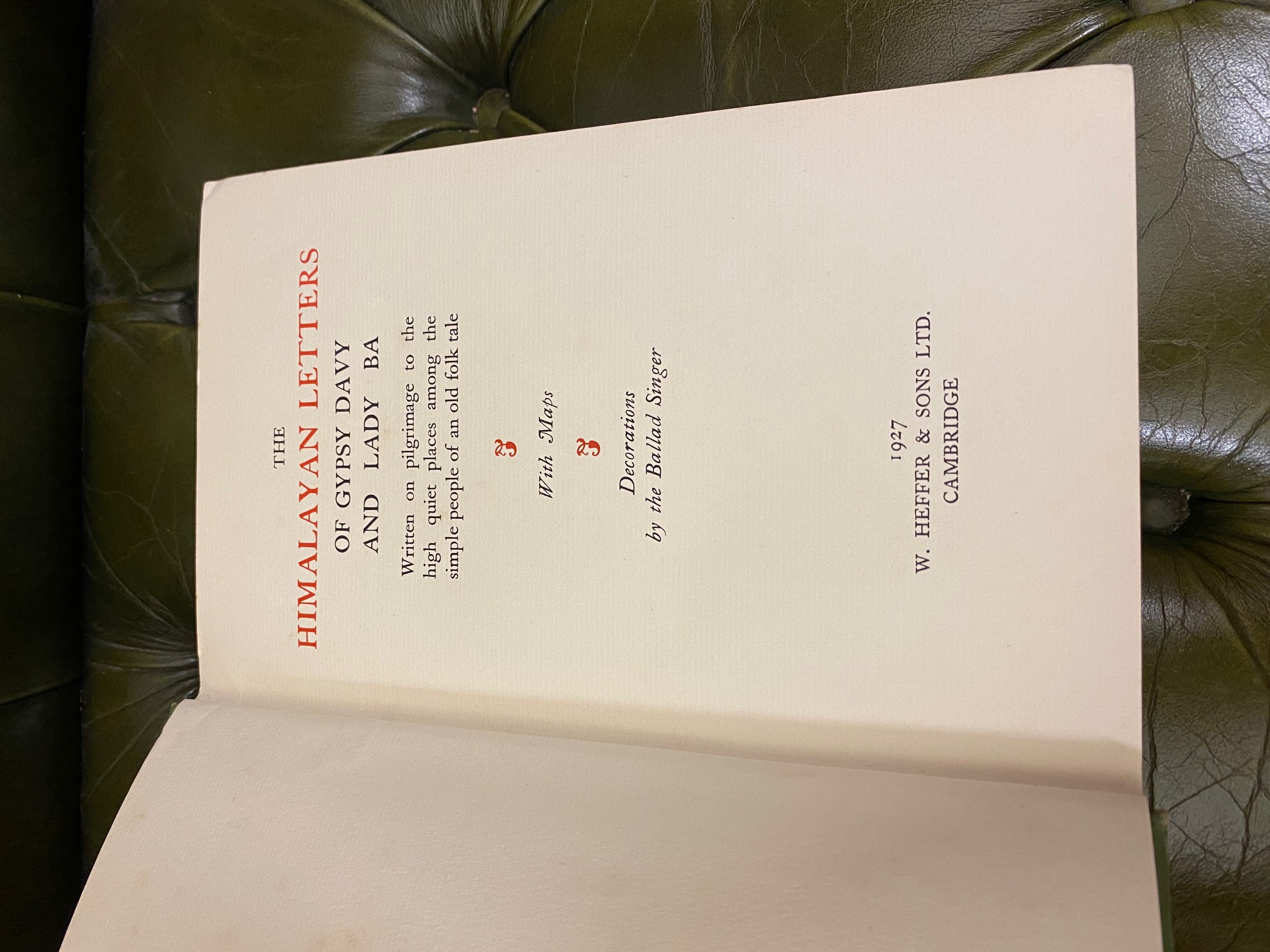 The Himalayan Letters of Gypsy Davy and Lady Ba: Written on pilgrimage ...