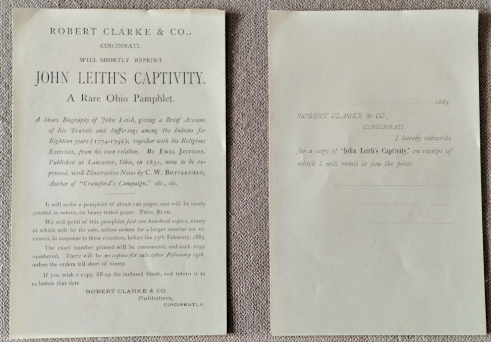 A Short Biography Of John Leith With A Brief Account Of His Life Among ...