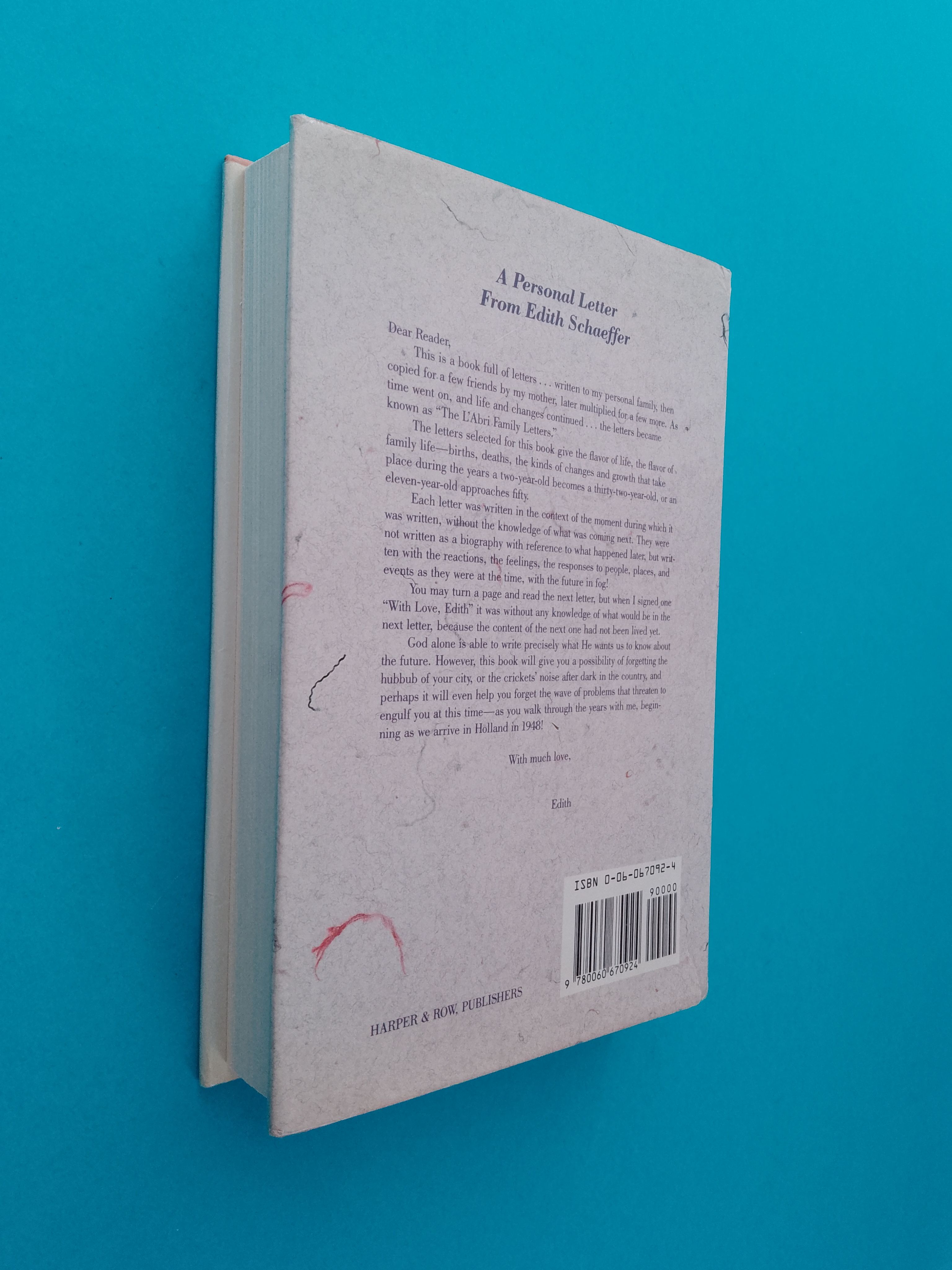 With Love, Edith: The L'Abri Family Letters 1948-1960 by Edith ...