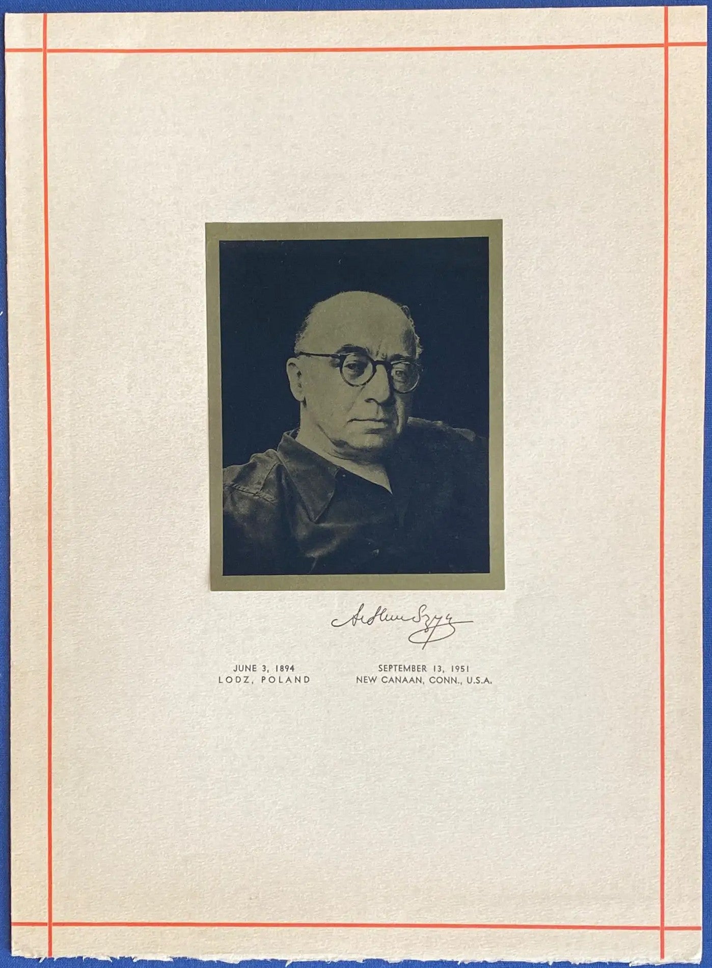 FROM THE EULOGY OF SIMON H. RIFKIND AT THE FUNERAL OF ARTHUR SZYK ...