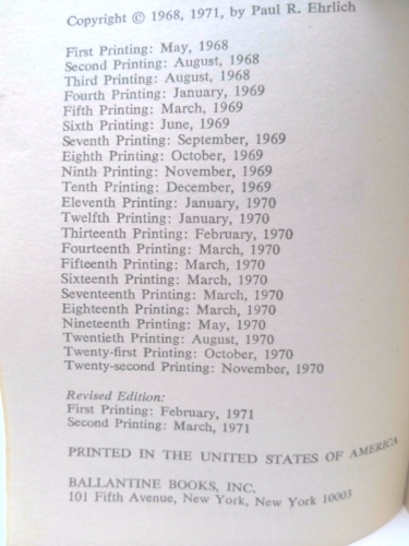 Population Bomb, The * Population Control or Race To Oblivion von ...