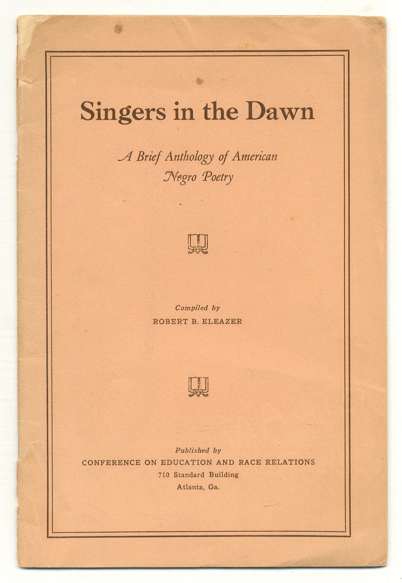 Singers in the Dawn: A Brief Supplement to the Study of American ...